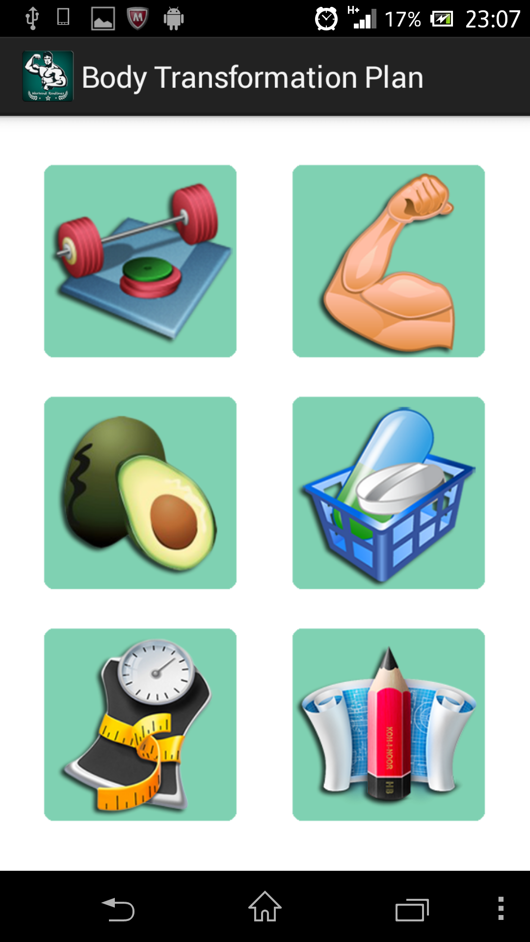 Body Transformation Plan FREE - App on Amazon Appstore