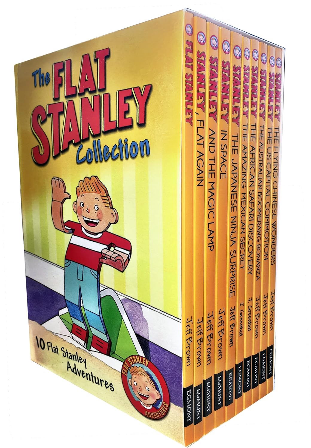The Flat Stanley Adventure 10 Books Collection Box Set Pack By Jeff ...