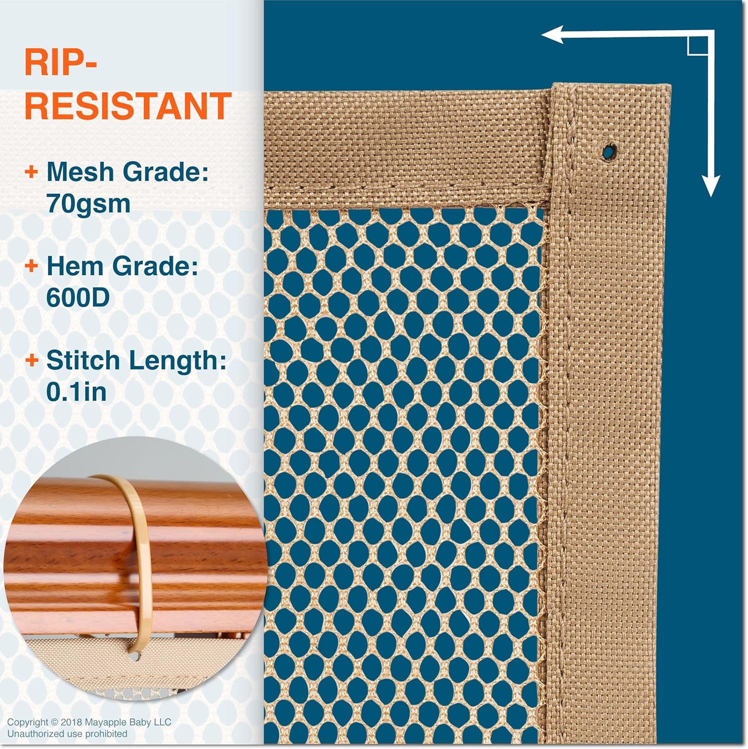 Stair Railing Safety Net - Child Proofing & Protection for Stairs and ...