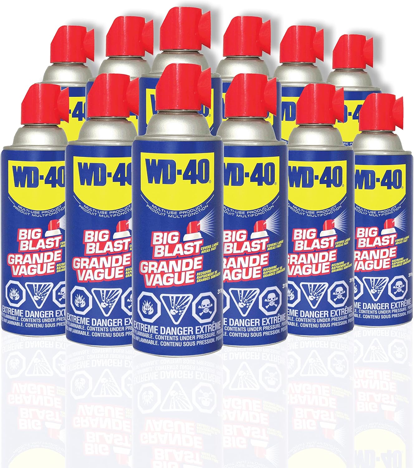 WD-40 Classic Multi-Use Product 311g Can with Big Blast Spray - Drives ...