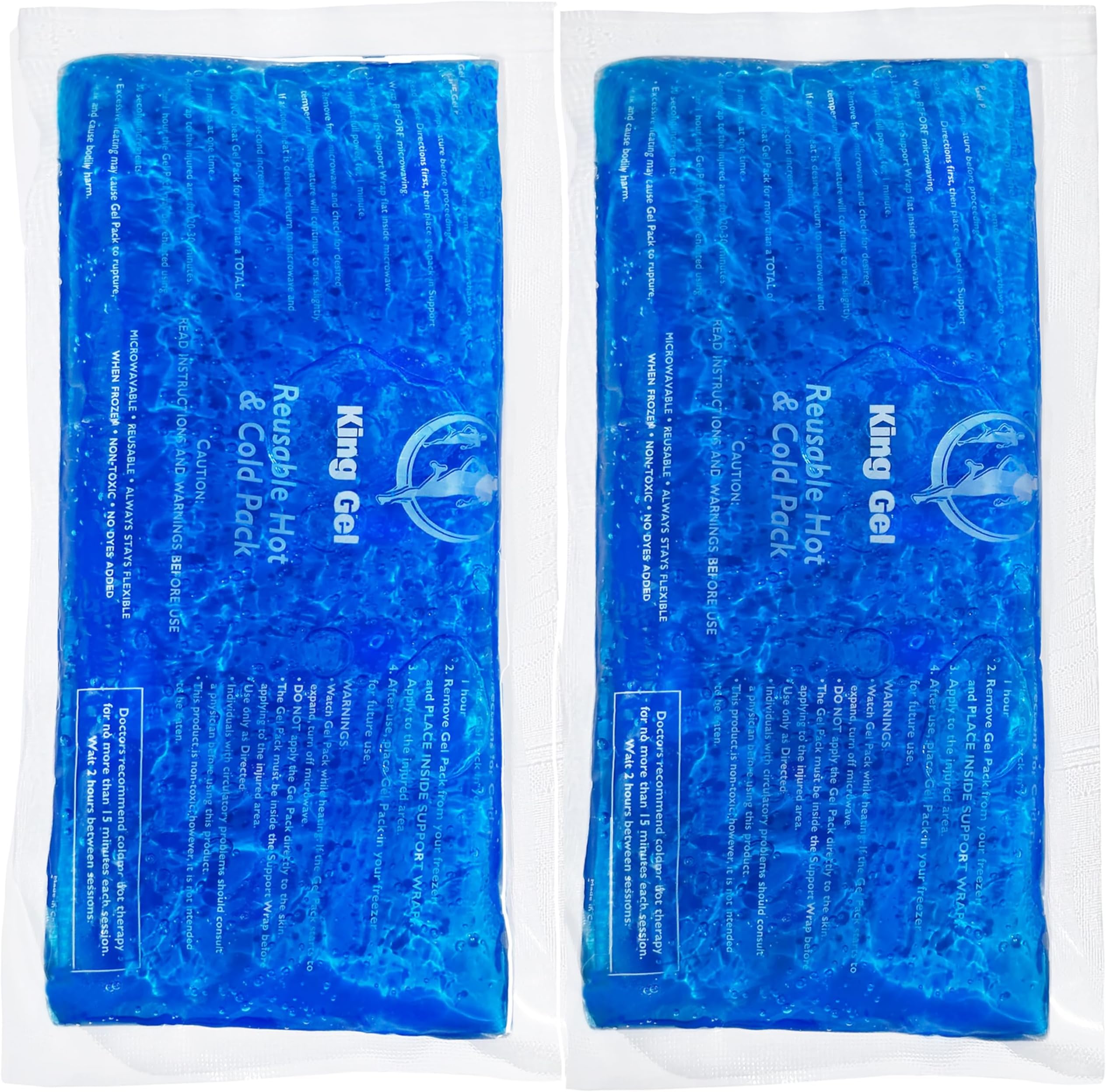 Amazon.com: 2-Pack Reusable Hot and Cold Gel Ice Packs for Injuries ...