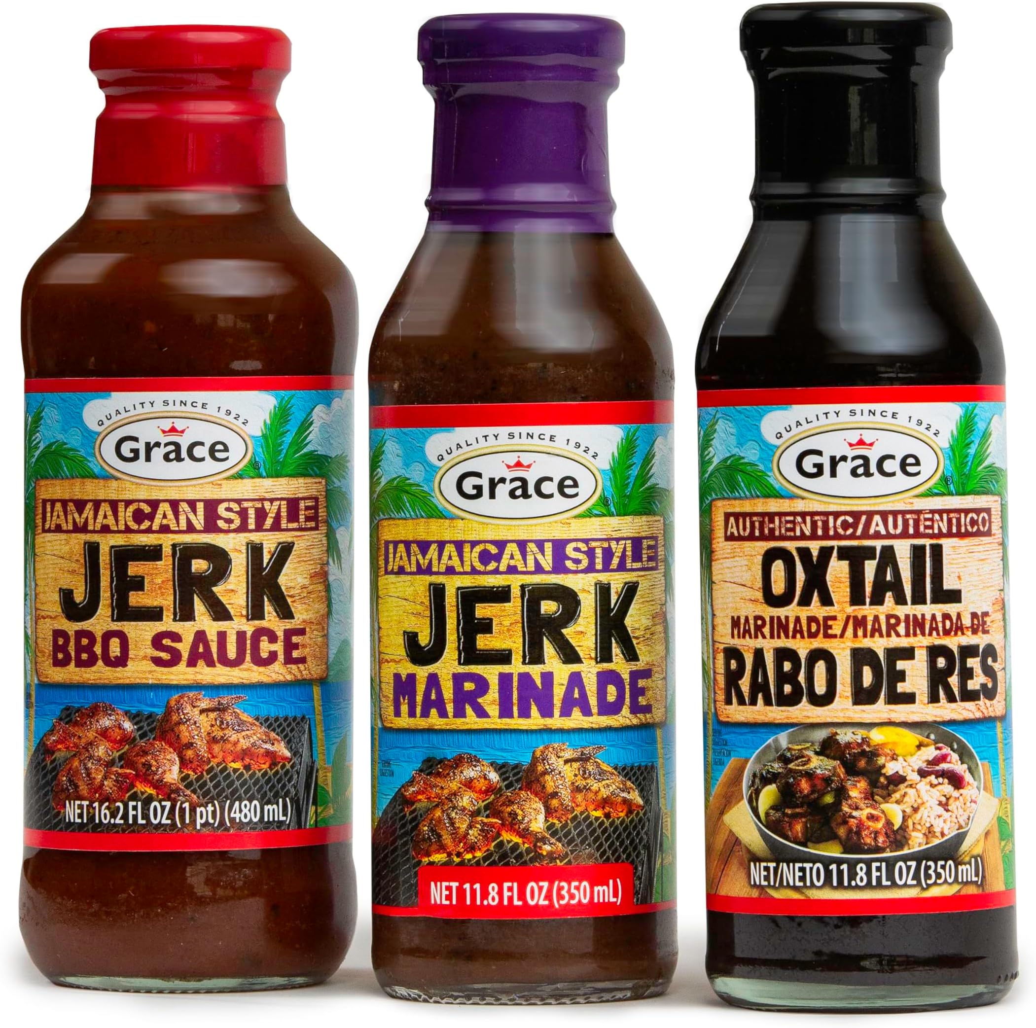 Amazon.com : Grace Jamaican Style Marinades & BBQ Sauce Variety Pack ...