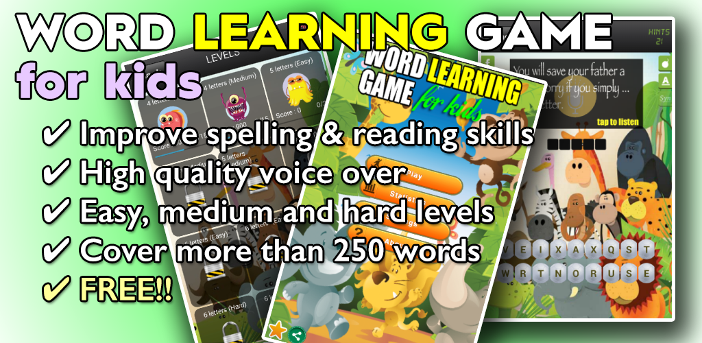 Word Learning for Kids - App on Amazon Appstore
