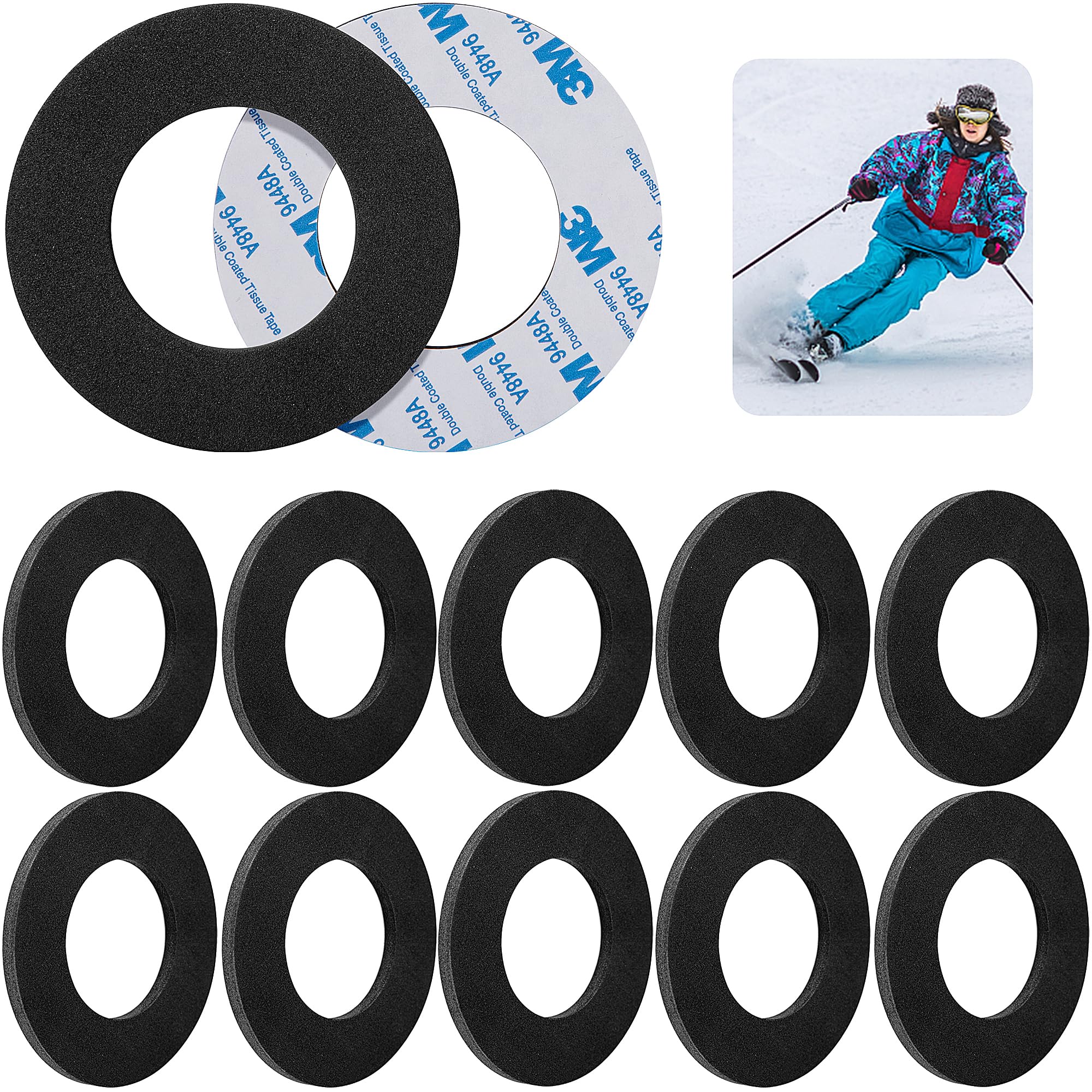 Amazon.com: RunNico Ski Ankle Donut Boot Pads - Self-Adhesive Foam ...