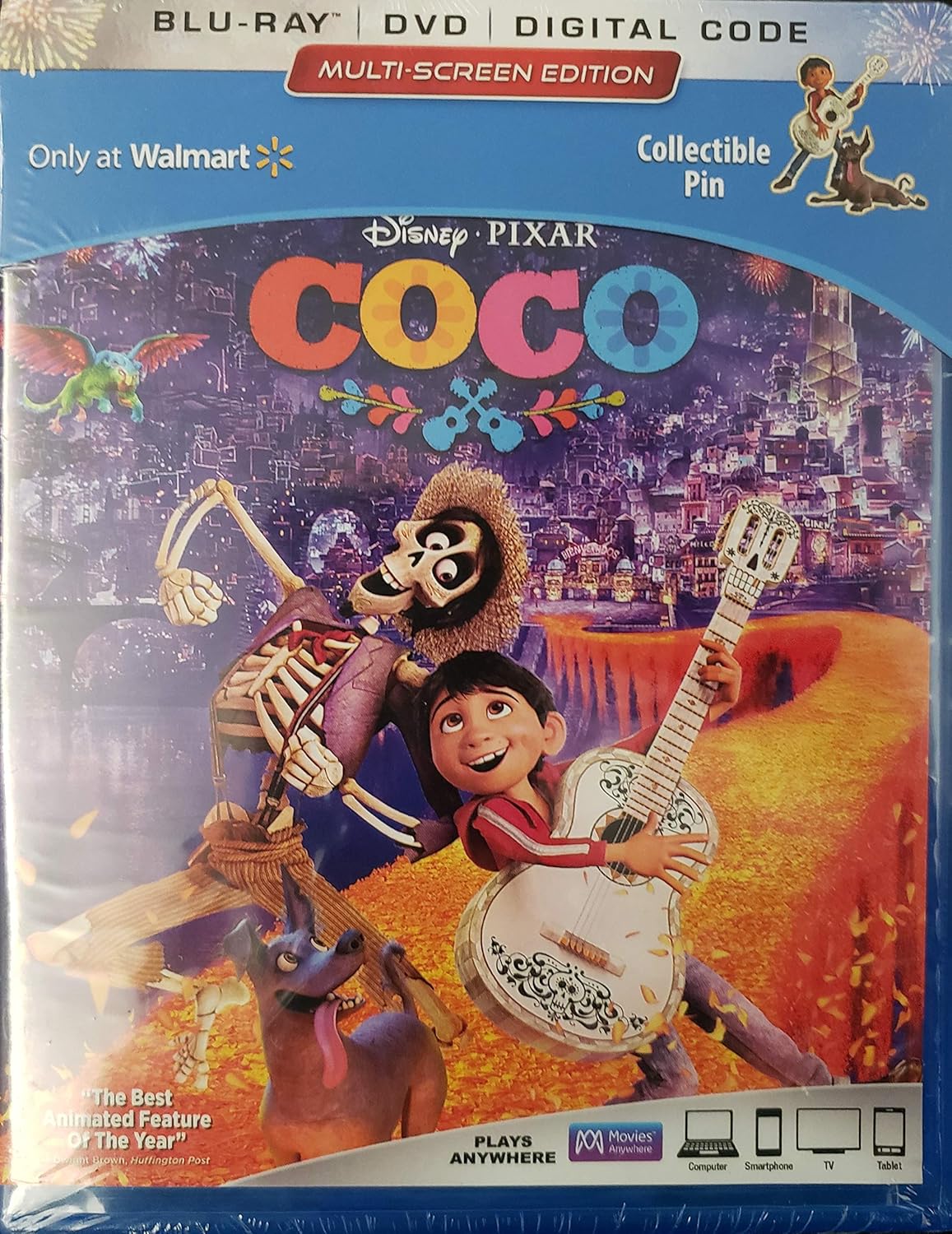 Amazon.com: Coco - Walmart Release - Collectible Pin Included [Blu-ray ...