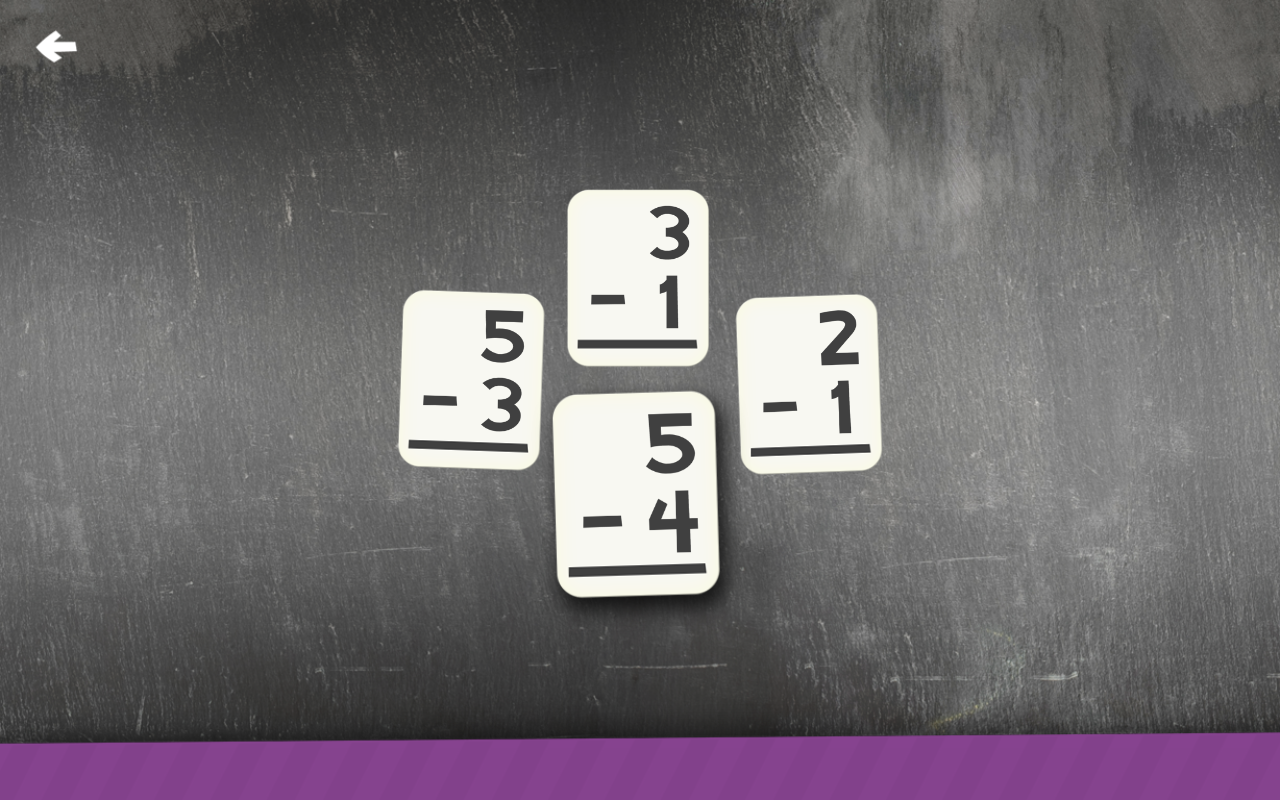 Subtraction Flashcard Match Games for Kids in Kindergarten, 1st and 2nd ...