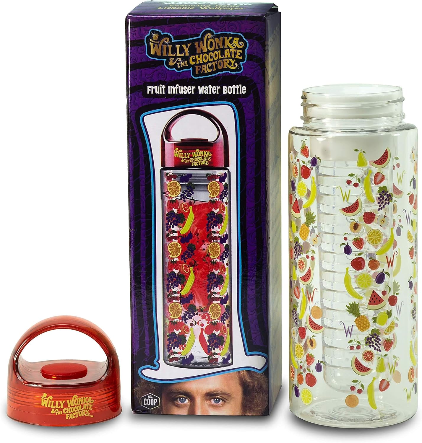 Willy Wonka Fruit Infuser Water Bottle - Not Machine Specific : Amazon ...