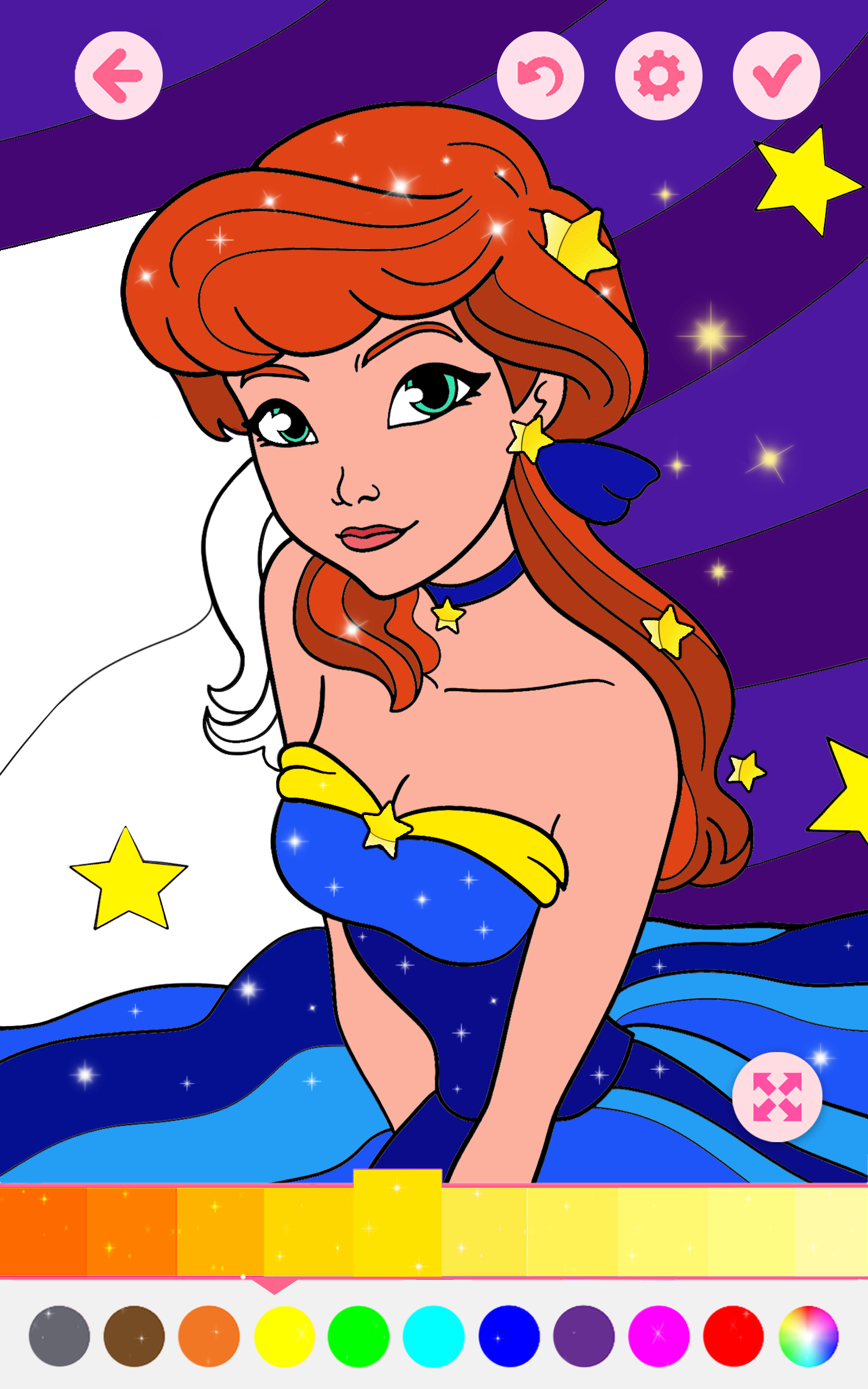 Glitter Princess Coloring Book - Art Game for Girls:Amazon.com:Appstore ...