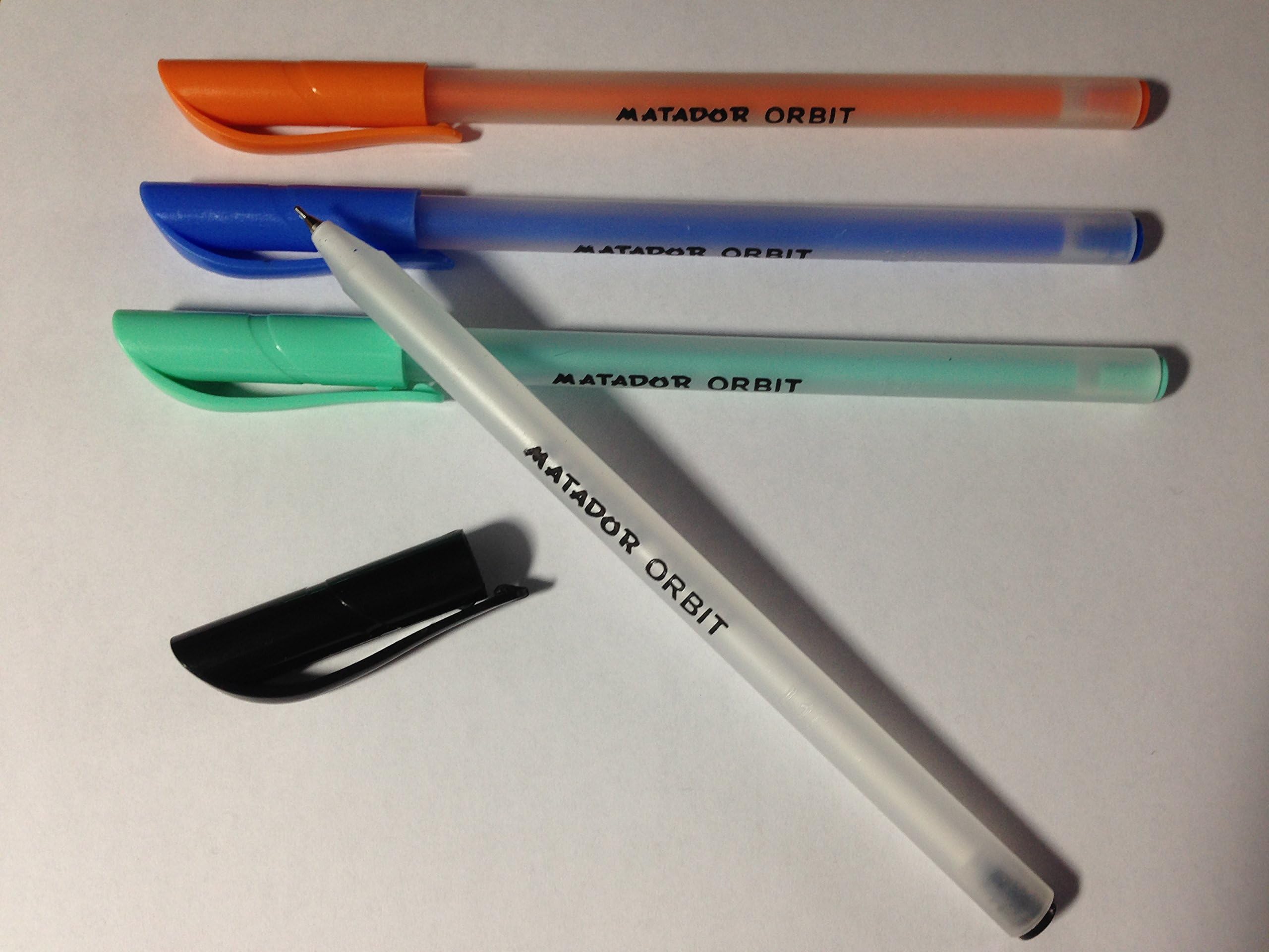 Matador 0.5mm Orbit Ballpoint Pens - Black Ink (12 Pack) : Amazon.co.uk ...
