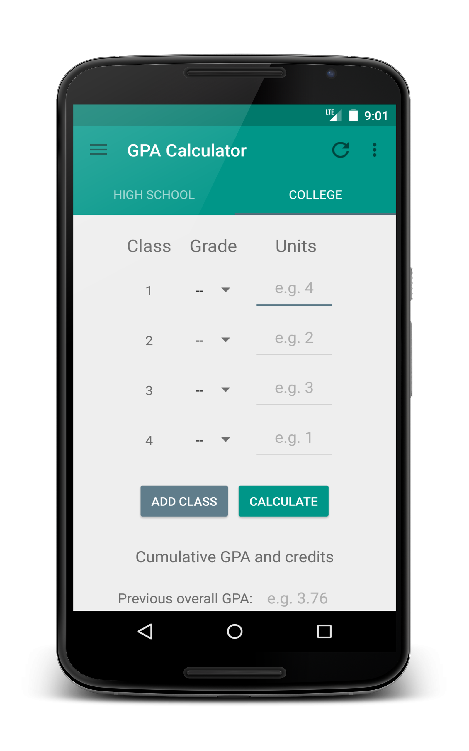 Grade Calculator - App on Amazon Appstore