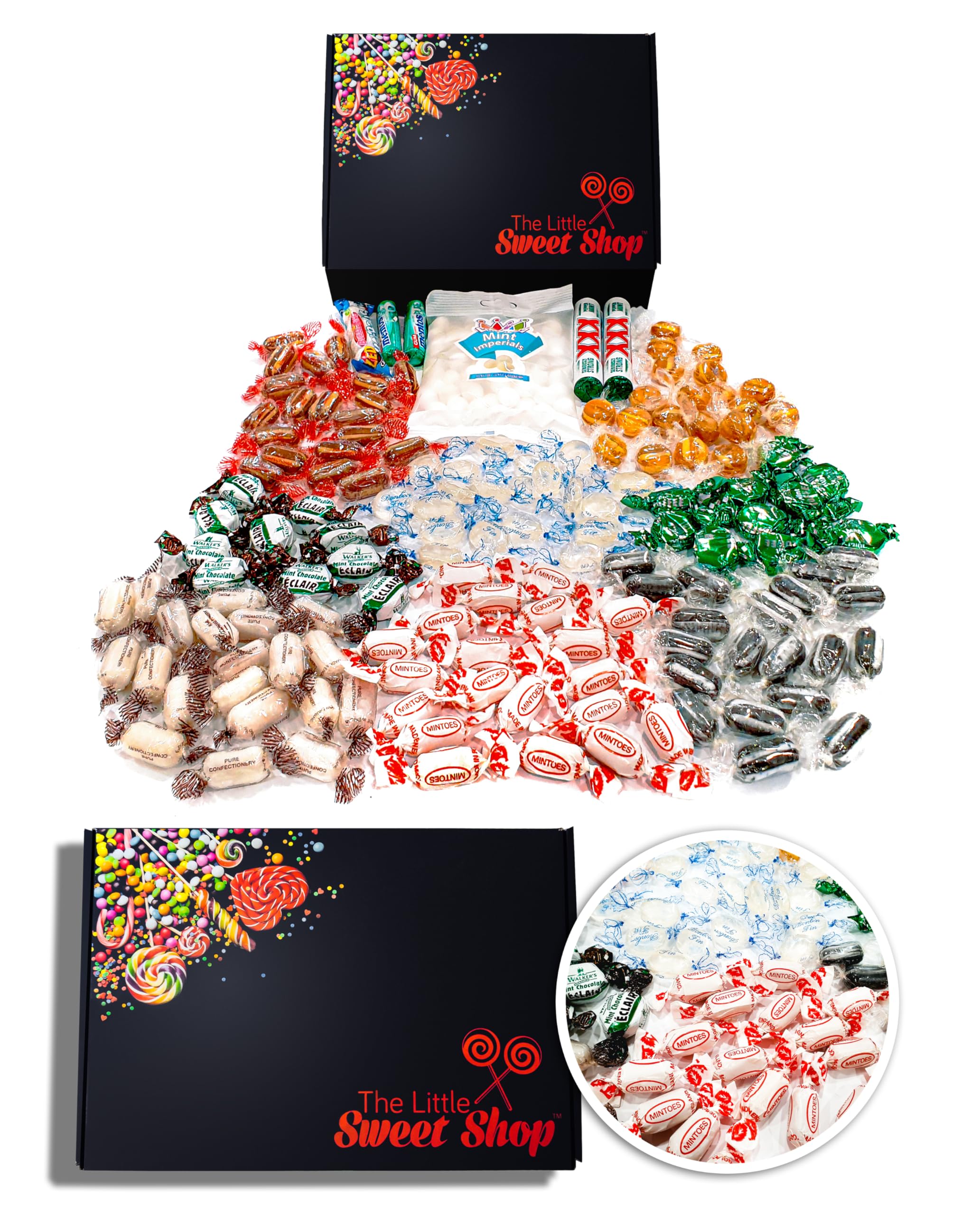 The Little Sweet Shop Candy Mint Sweets Hamper: Premium Gift Box Packed ...