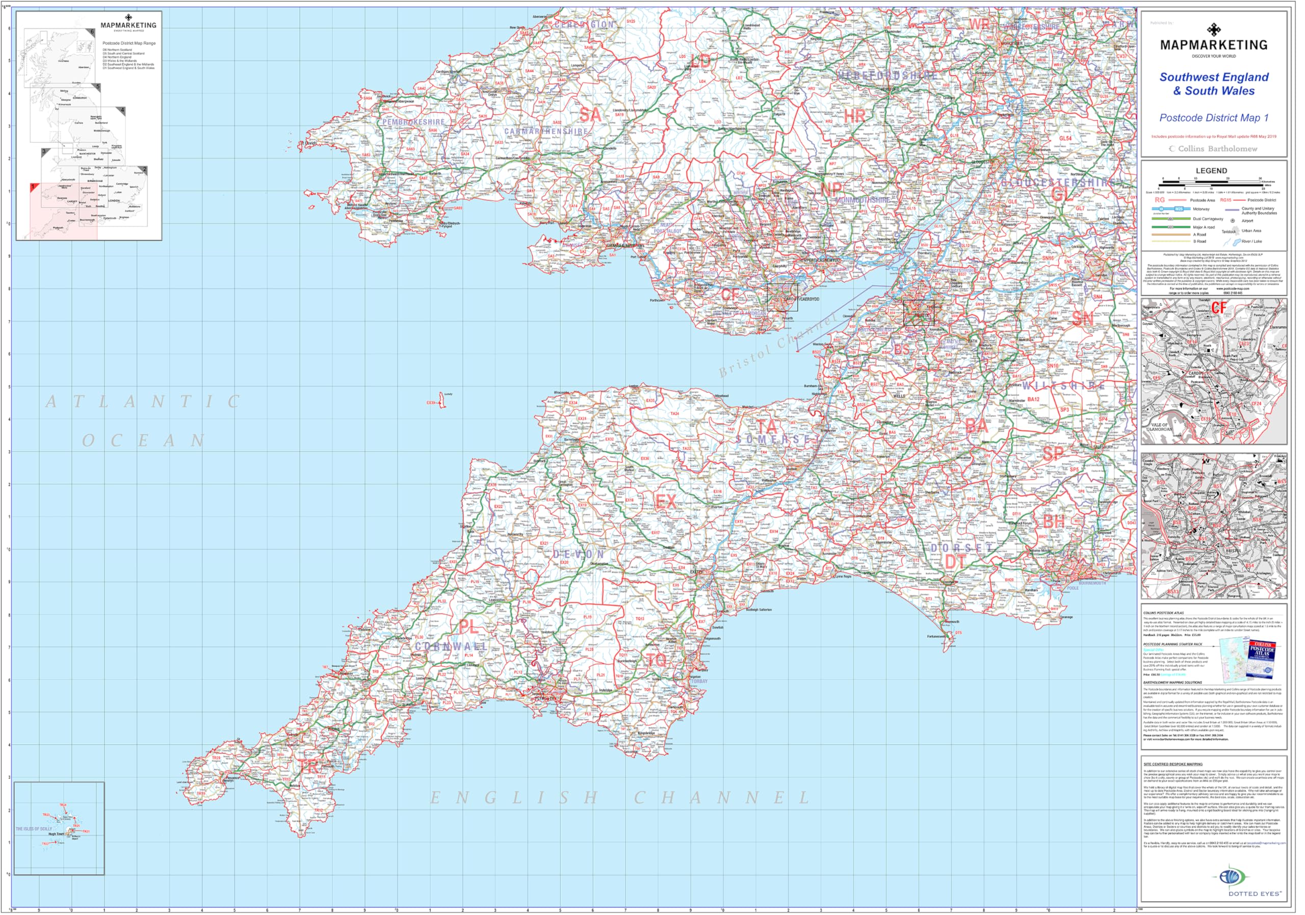 Map Of England With Towns Cities And Villages DERBY. Vintage Town City