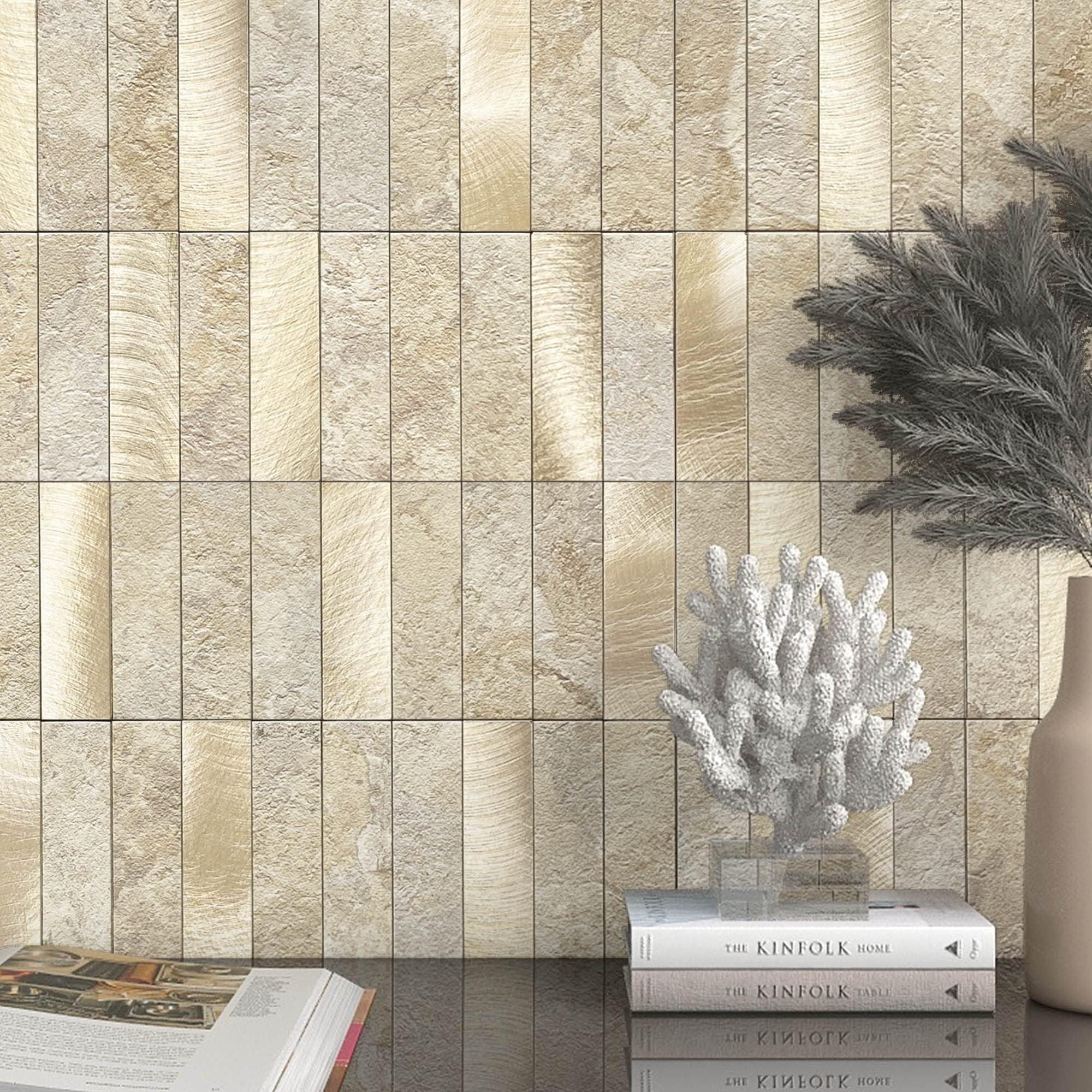 BeNice Stick on Wall Tiles Kitchen,Bathroom Self Adhesive Tiles Marble ...