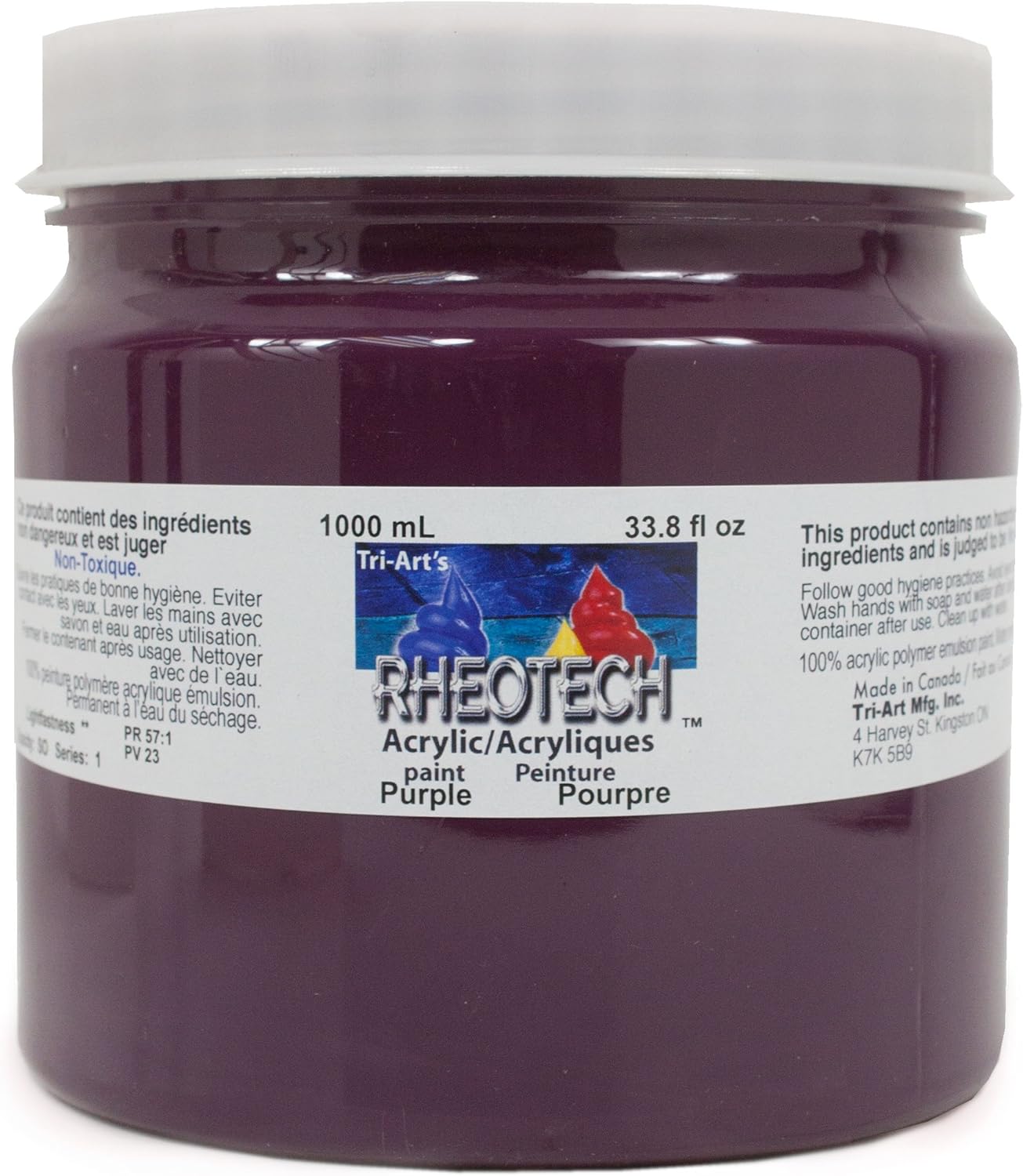 Amazon.com: Tri-Art 1000ml Rheotech Paint, Purple