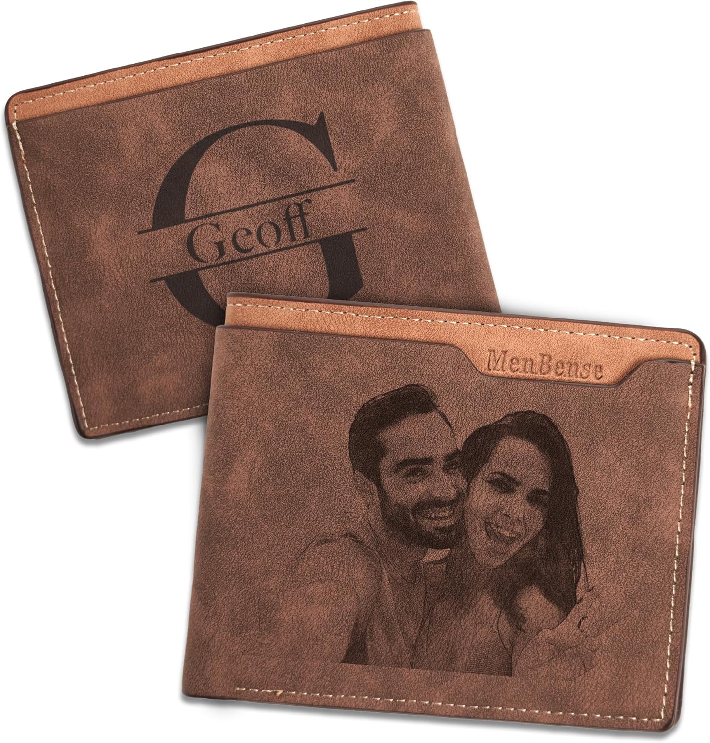 Easycosy Custom Photo Wallet for Men Personalized Engraved Picture ...