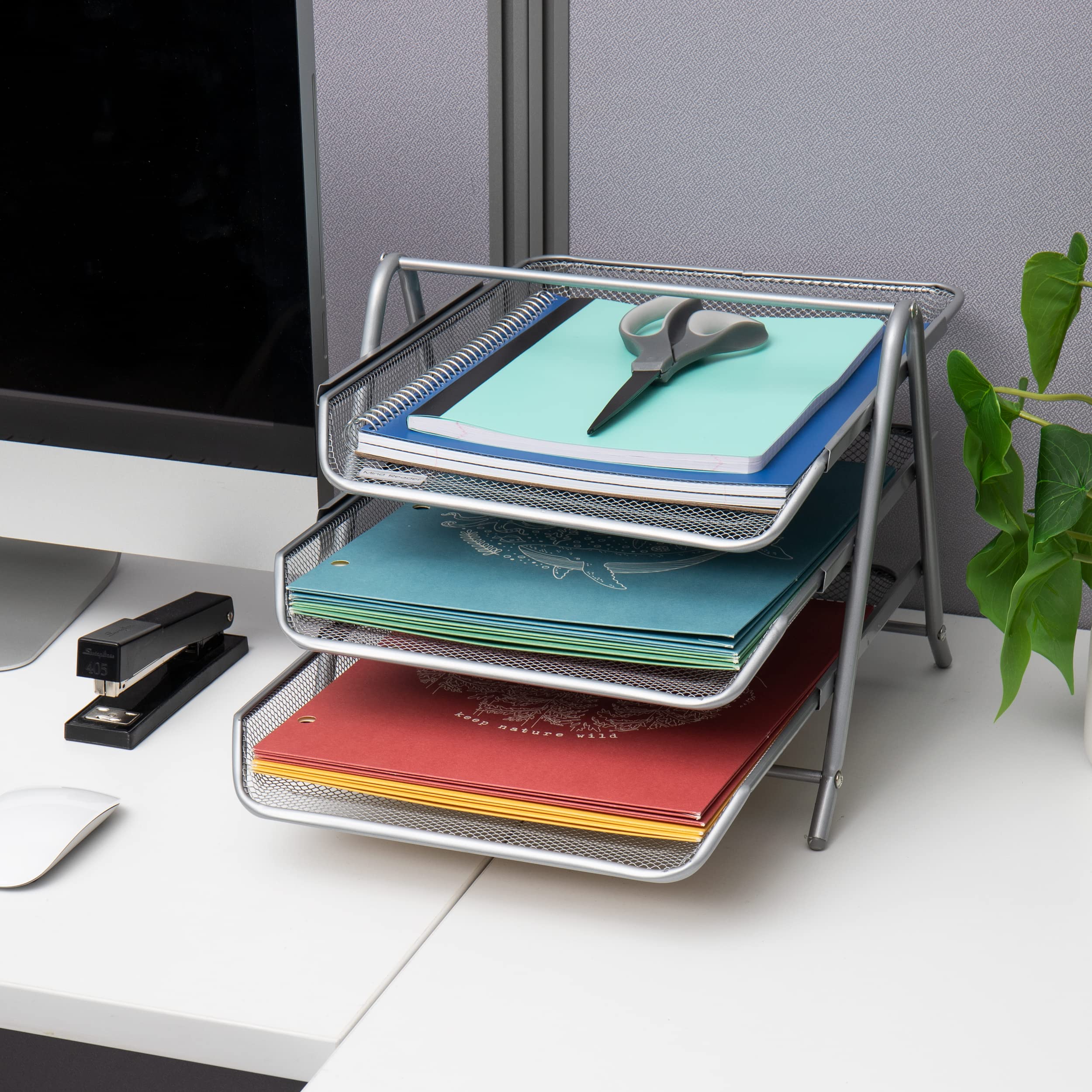Snapklik.com : 3-Tier Paper Tray, Set Of 2, Desktop Organizer, File ...
