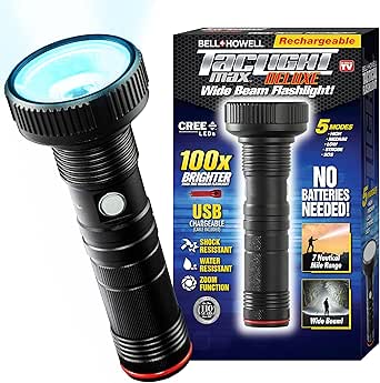 Bell+Howell Taclight Max Ultra High-Powered Handheld Flashlight 1,000 ...