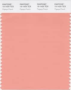 PANTONE SMART 15-1433X Color Swatch Card, Papaya Punch, House Paint ...