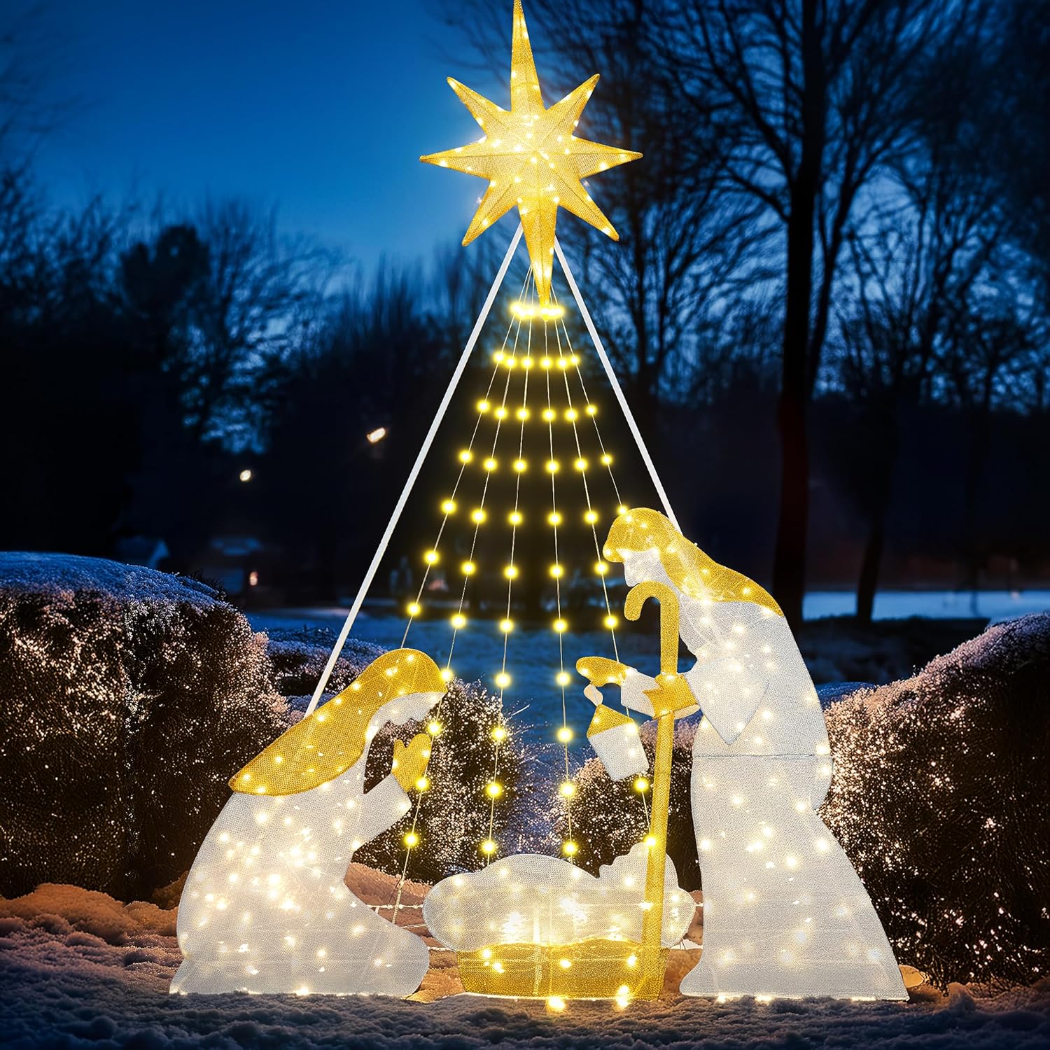 Amazon.com: DKLGG Lighted Outdoor Nativity Scene for Christmas Decor, 5 ...