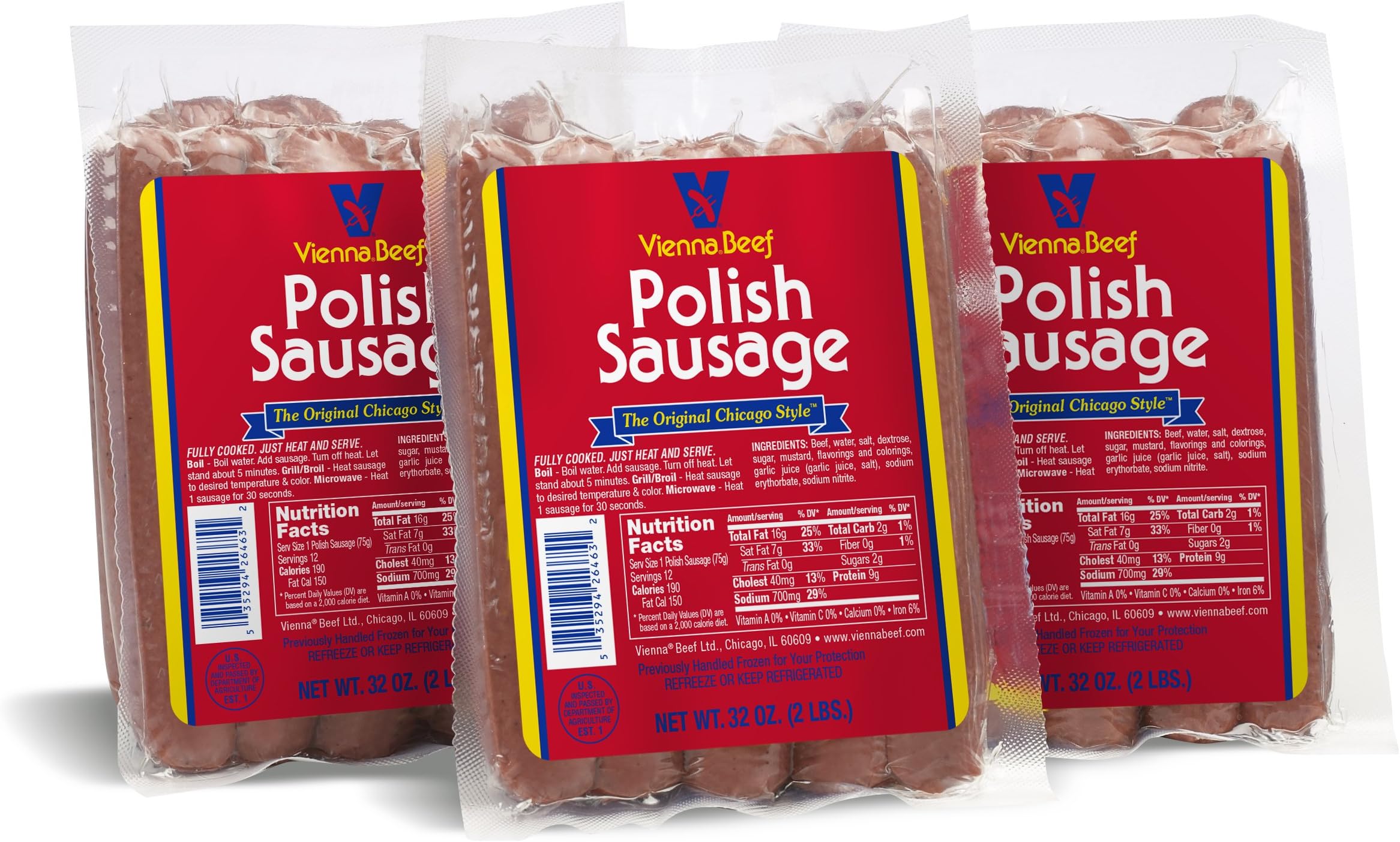 Amazon.com: Vienna Beef - Smoked Beef Stix (5Lbs) : Grocery & Gourmet Food