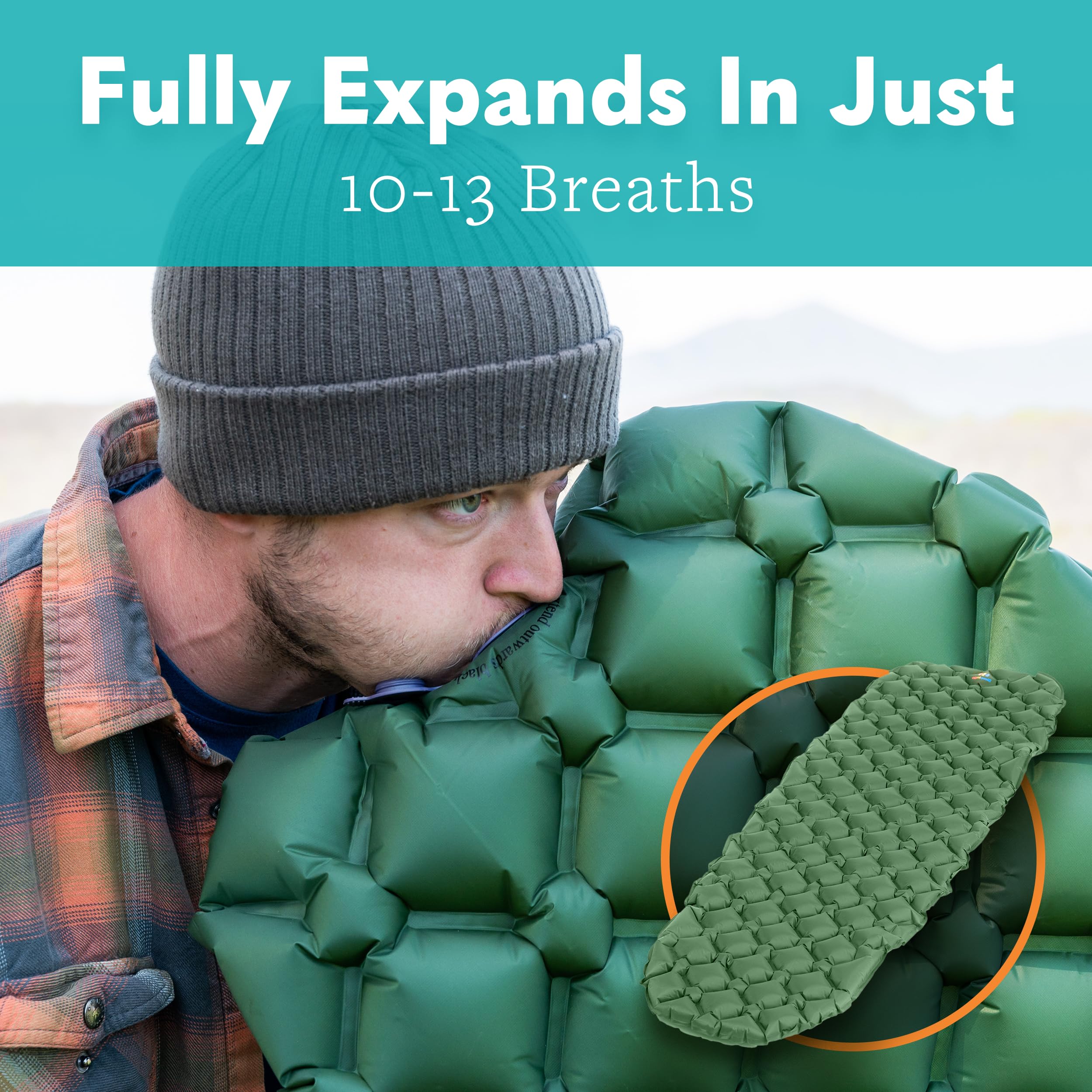 Sleepingo Large Sleeping Pad for Camping - Ultralight Sleeping Mat for ...