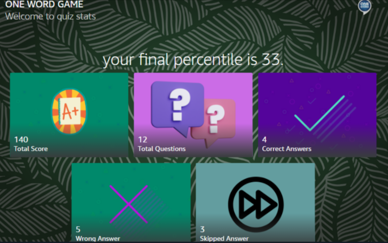 Amazon.com: One Word Game : Alexa Skills