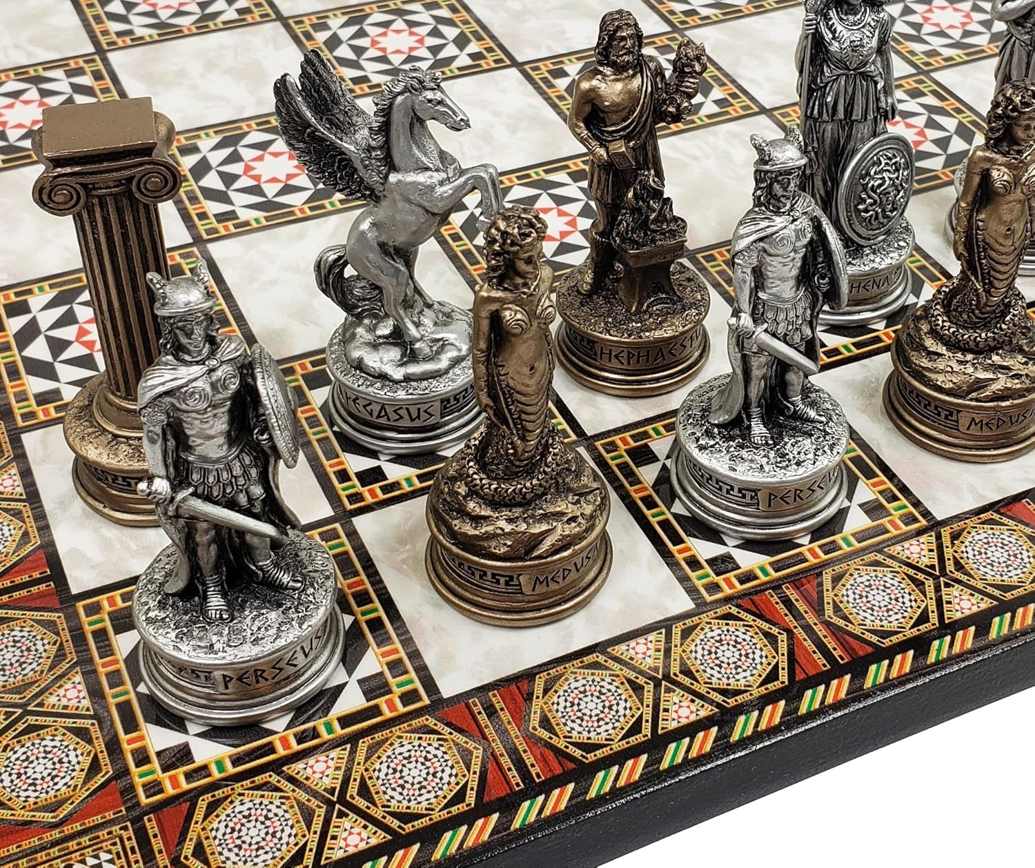 Amazon.com: Greek Mythology Olympus Gods Zeus vs Poseidon Pewter and ...