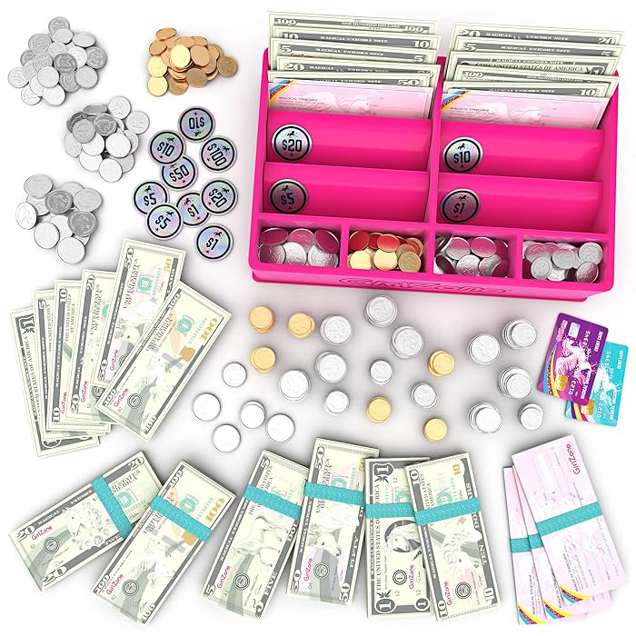 Buy GirlZone Unicorn Play Money for Kids – Realistic Dollar Bills ...