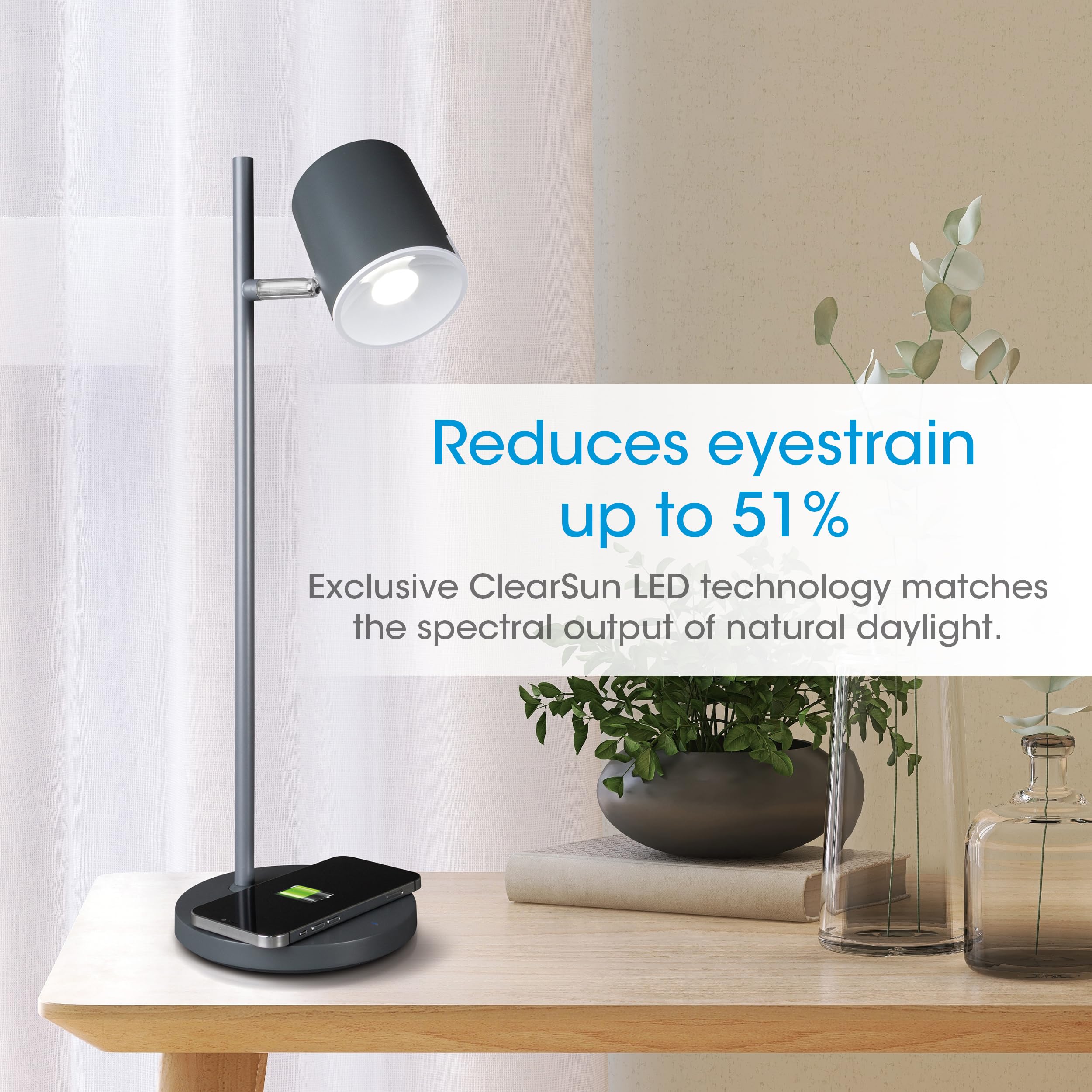 Ottlite Natural Daylight Desk Lamp Natural Daylight LED Flex Desk Lamp