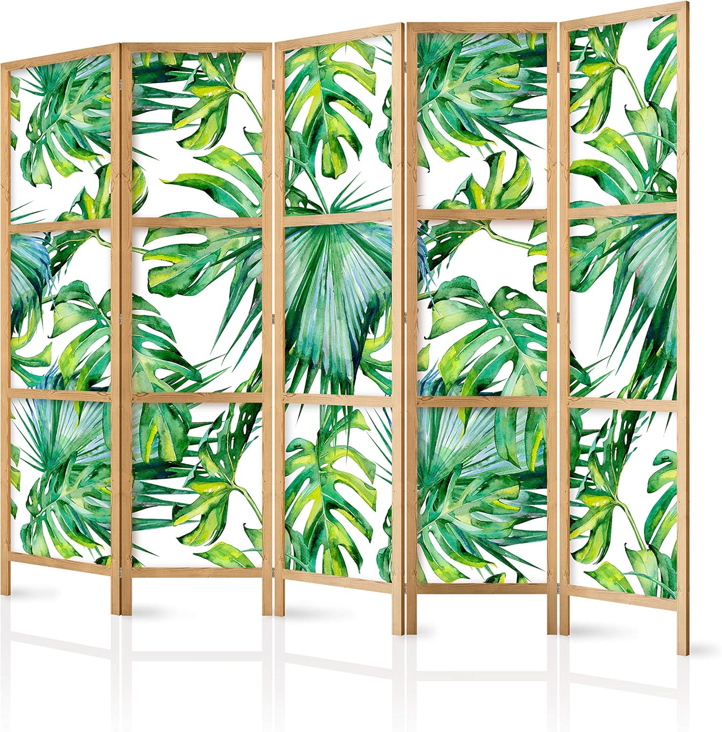 murando - Paravento da Interno 225x172 cm XXL Foglie Monstera 5 ...