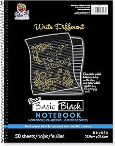 Amazon.com : Pacon Notebook, Black (3217) : Office Products