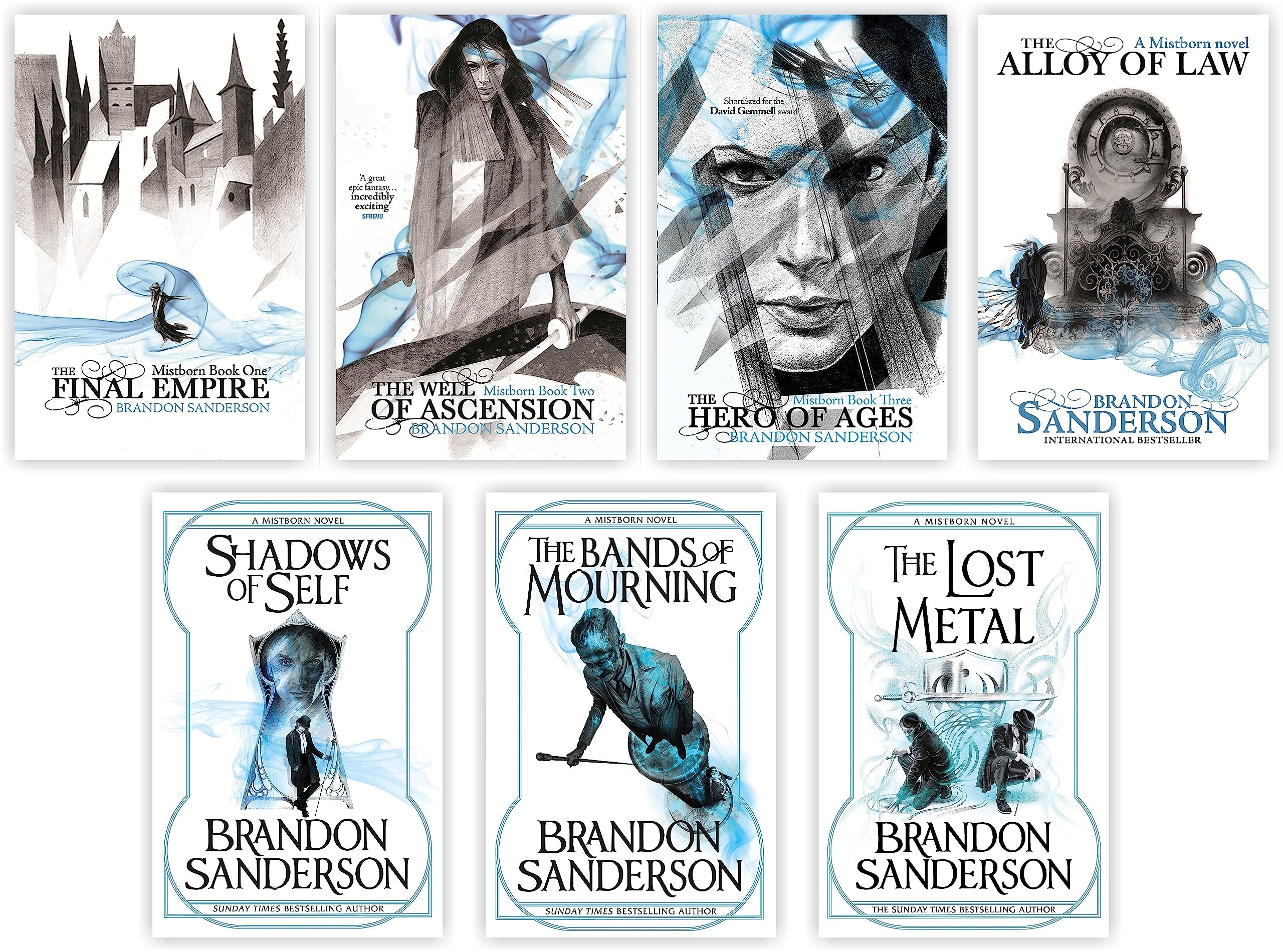 By Brandon Sanderson The Mistborn 7 Books Collection Set Final