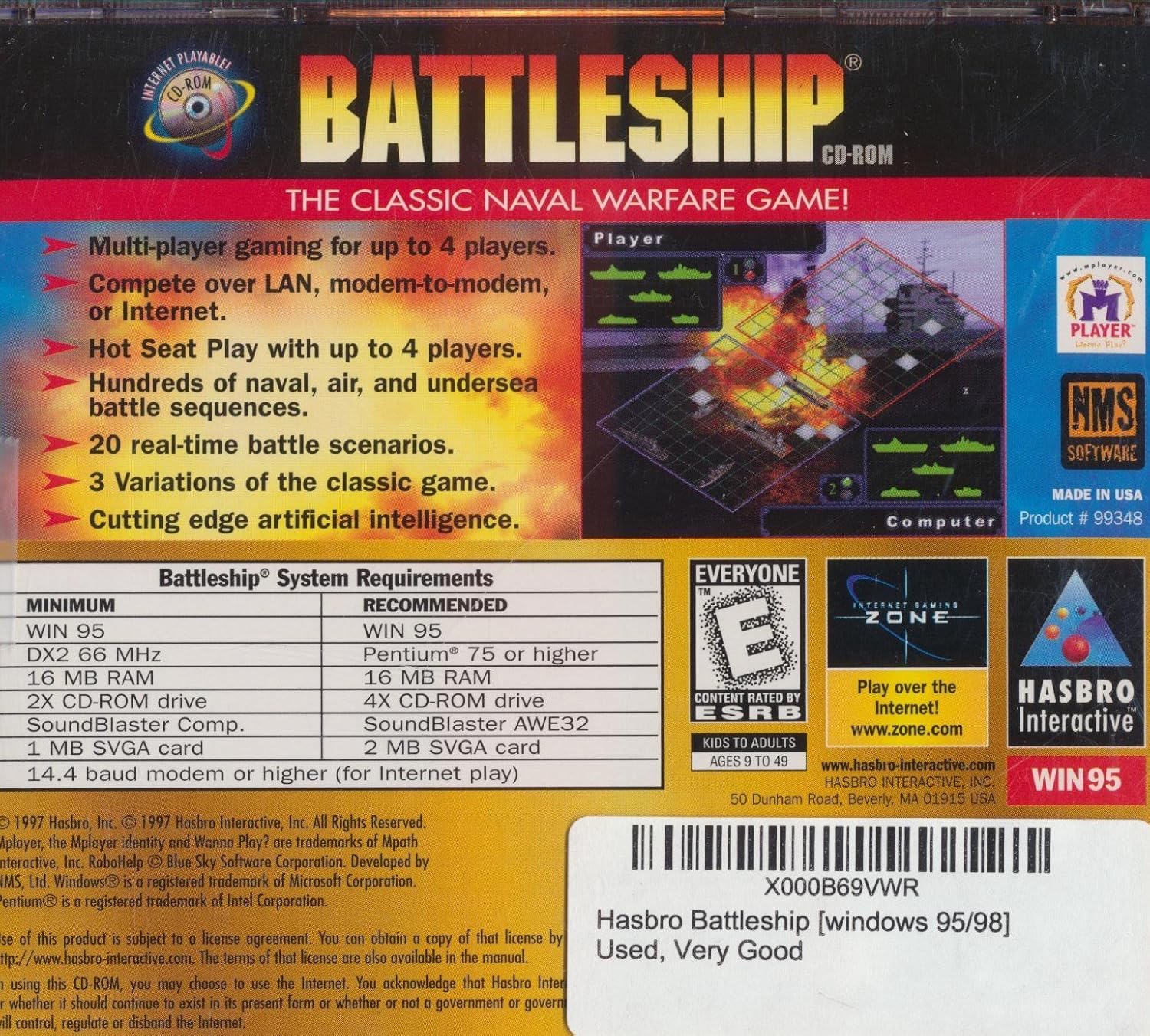 Amazon.com: Hasbro Battleship [windows 95/98] : Toys & Games
