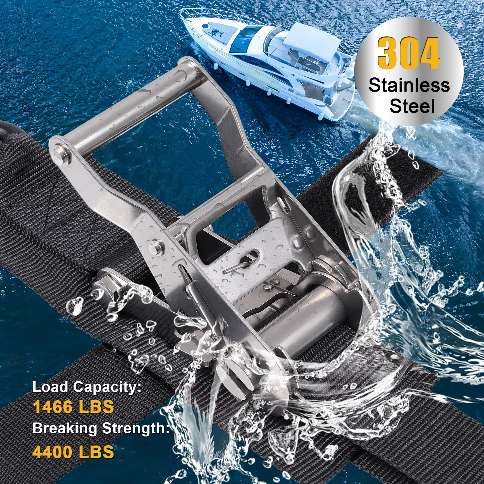 Snapklik.com : Ayaport Boat Tie Down Straps To Trailer