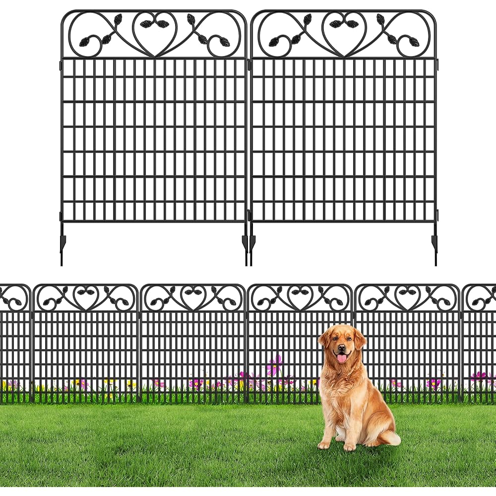 $10/mo - Finance Neutype 4 Pack Garden Fence 36"W x 44"H Decorative ...