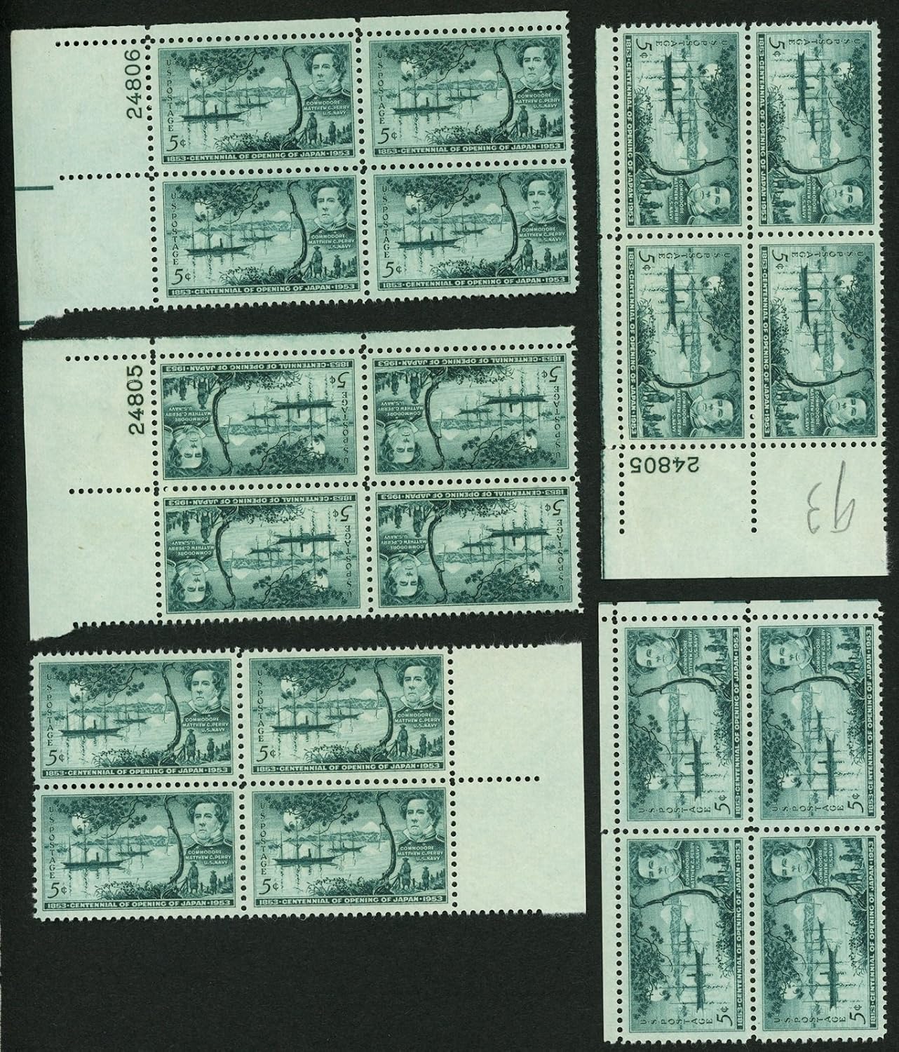 Amazon.com: 1953 5c US Postage Stamps Scott 1021 Commodore Perry ...