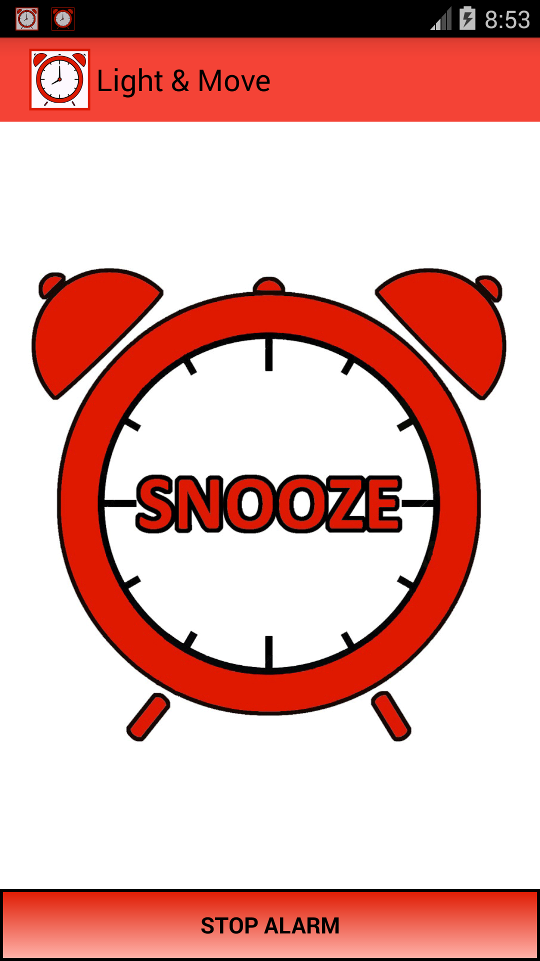 LIGHT & MOVE STOP ALARM CLOCK - App on Amazon Appstore