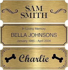 Engraved Name Plate, Personalized Name Plaque - 1x3 Inch, 18 Colors, 72 ...