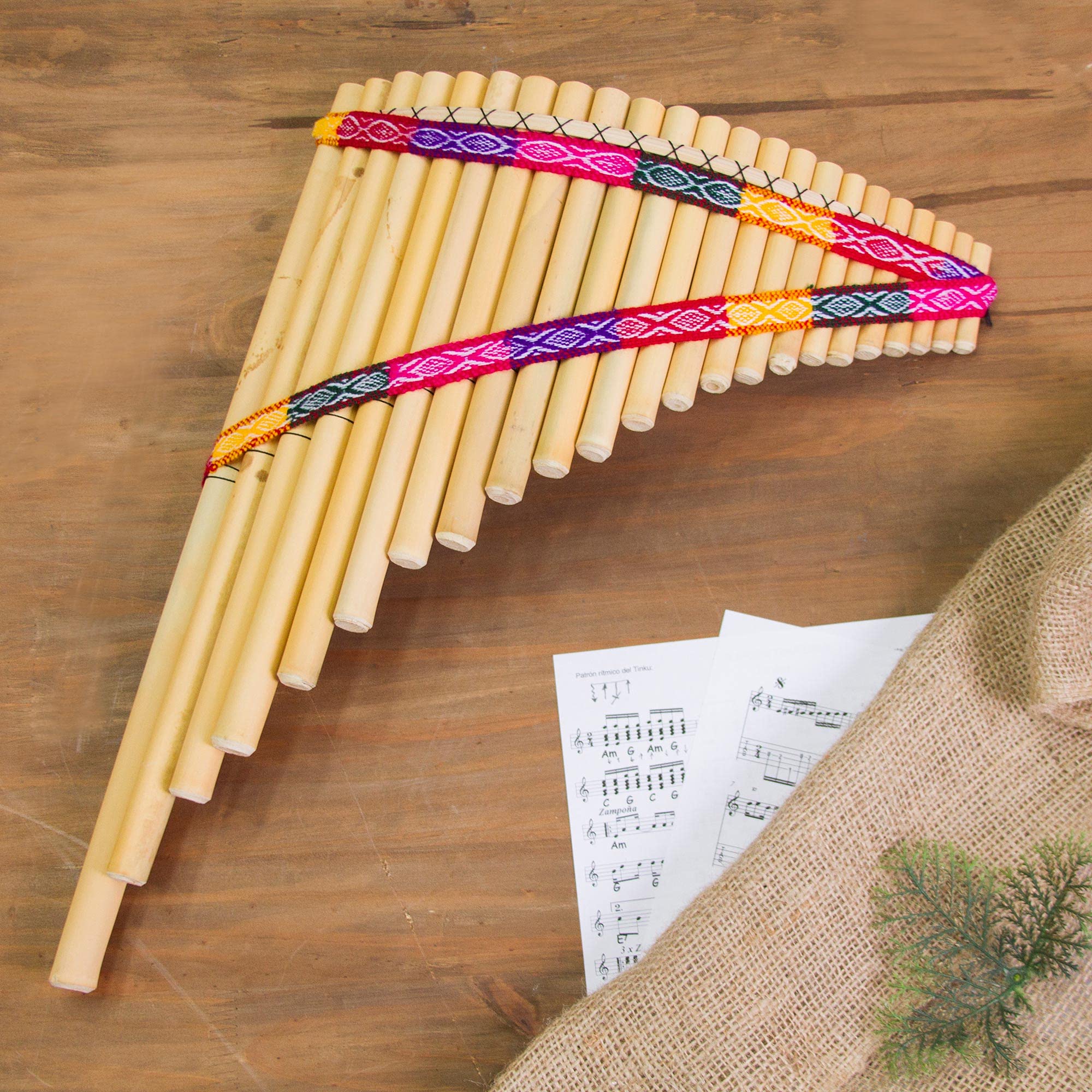Inca Panpipes Romanian 15 Note Cane Pan Pipe