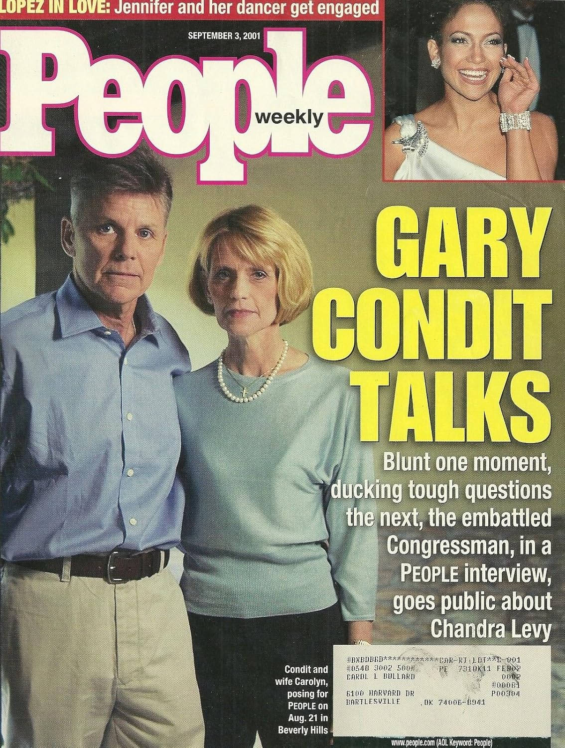 Gary and Carolyn Condit, Jennifer Lopez, Nelly Furtado, Taran Noah ...