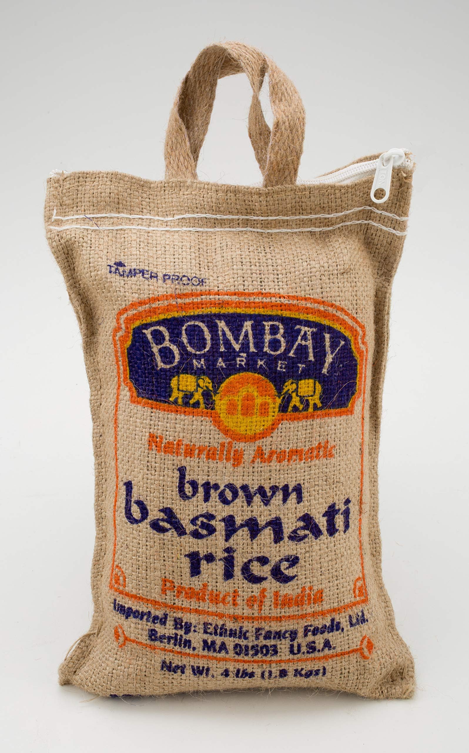 Amazon.com : Bombay Market Basmati Brown Rice - 4 Pound Bag : Grocery ...
