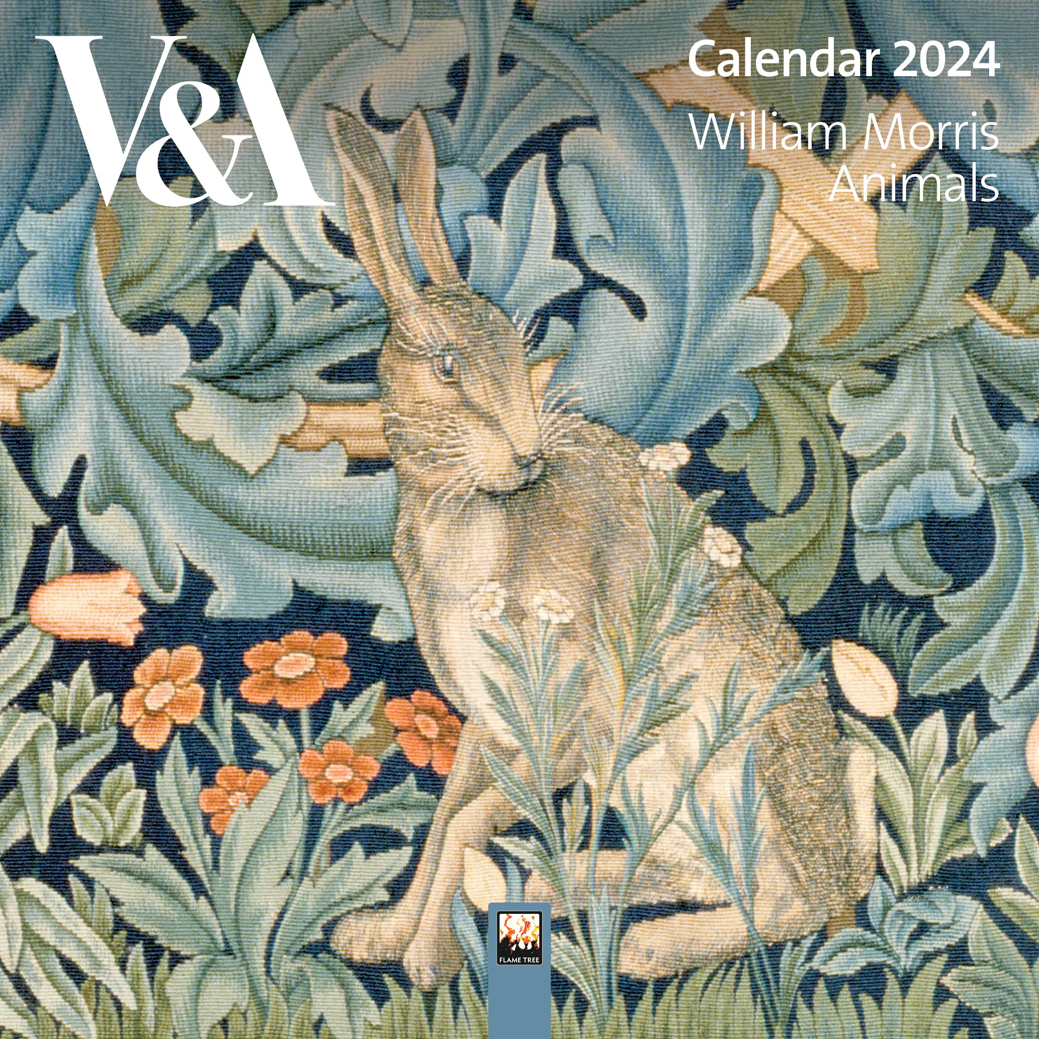 V&A: William Morris Animals Mini Wall Calendar 2024 (Art Calendar ...