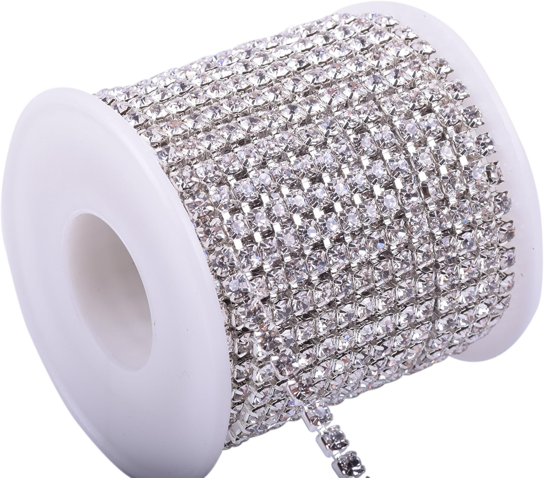 Amazon.com: Honbay 10 Yard Crystal Rhinestone Close Chain Trim Sewing ...