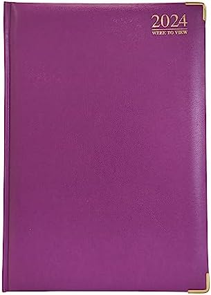 2024 2025 Diary A5 Week to View Mid Year Hardback Academic Diaries ...