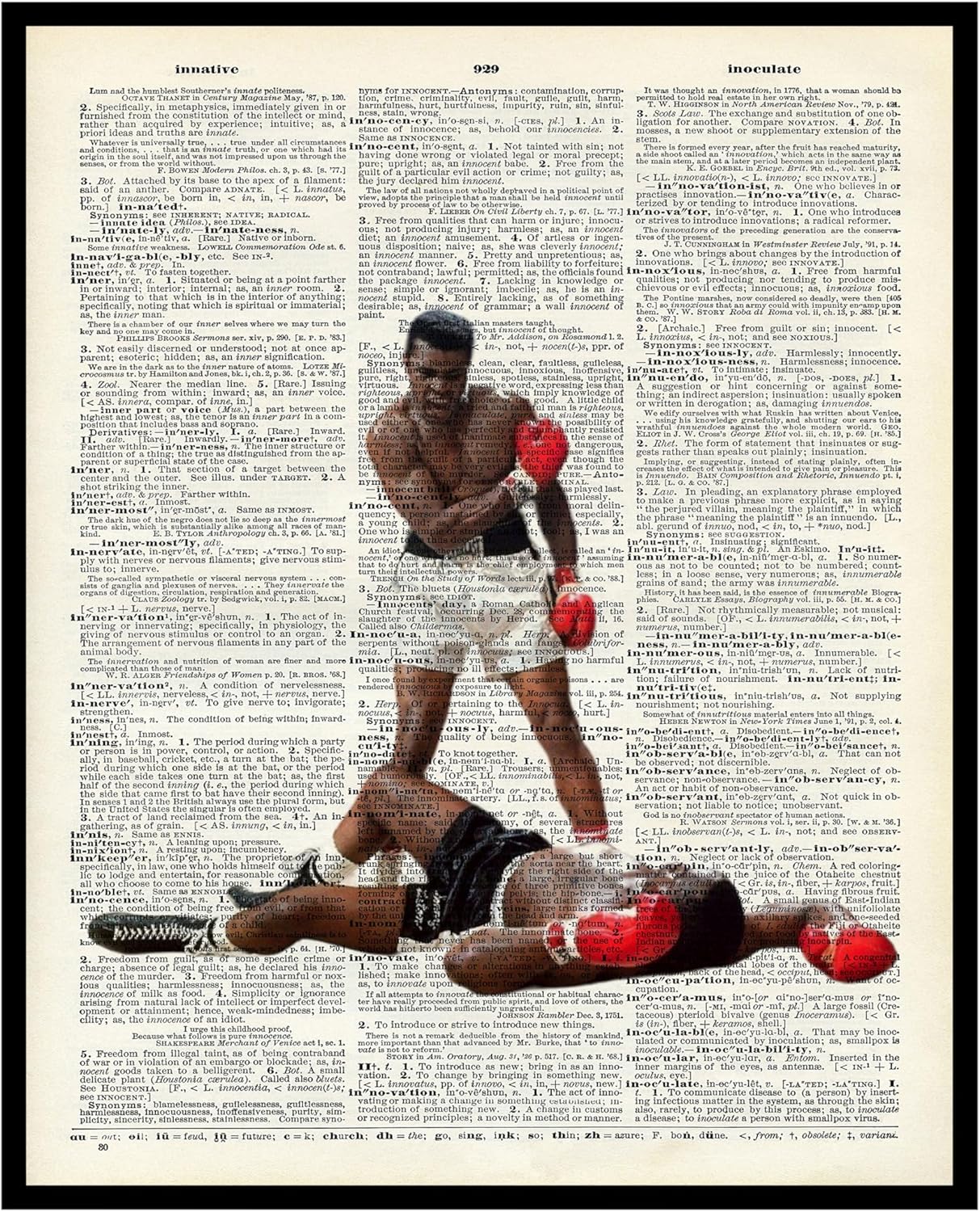 Amazon.com: Poster Master Dictionary Art Poster - Muhammad Ali Print ...