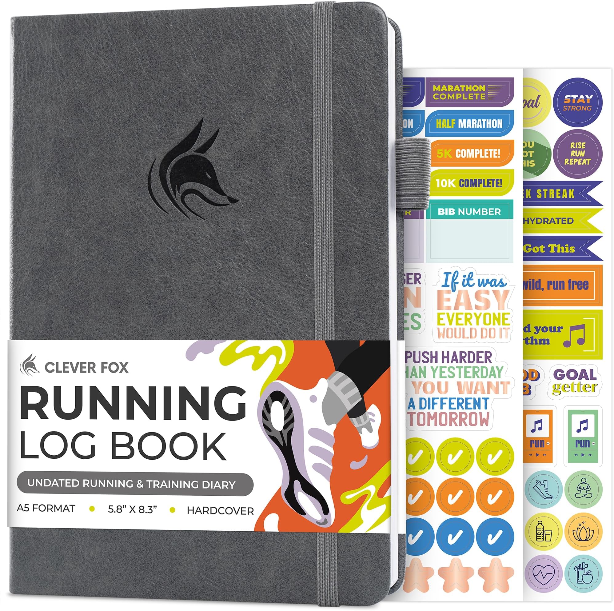 Amazon.com : Clever Fox Running Log Book – Complete Run Training ...