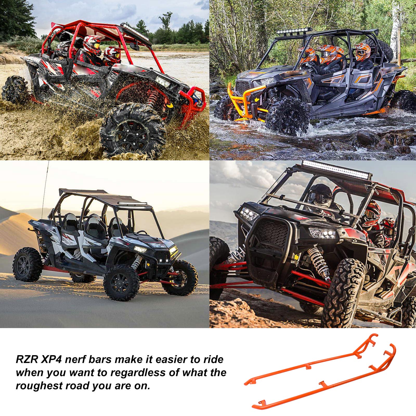 Polaris XP4 Rock Sliders ELITEWILL Nerf Bars & Rock Sliders For Polaris ...