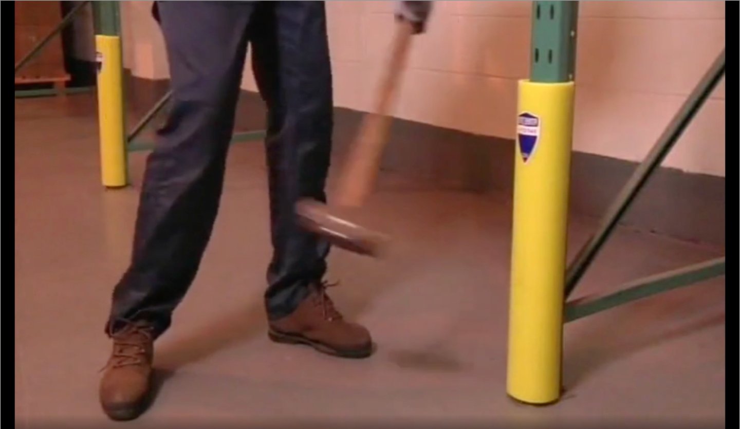 Watch How Rack Armour is used to protect pallet rack upright columns on ...