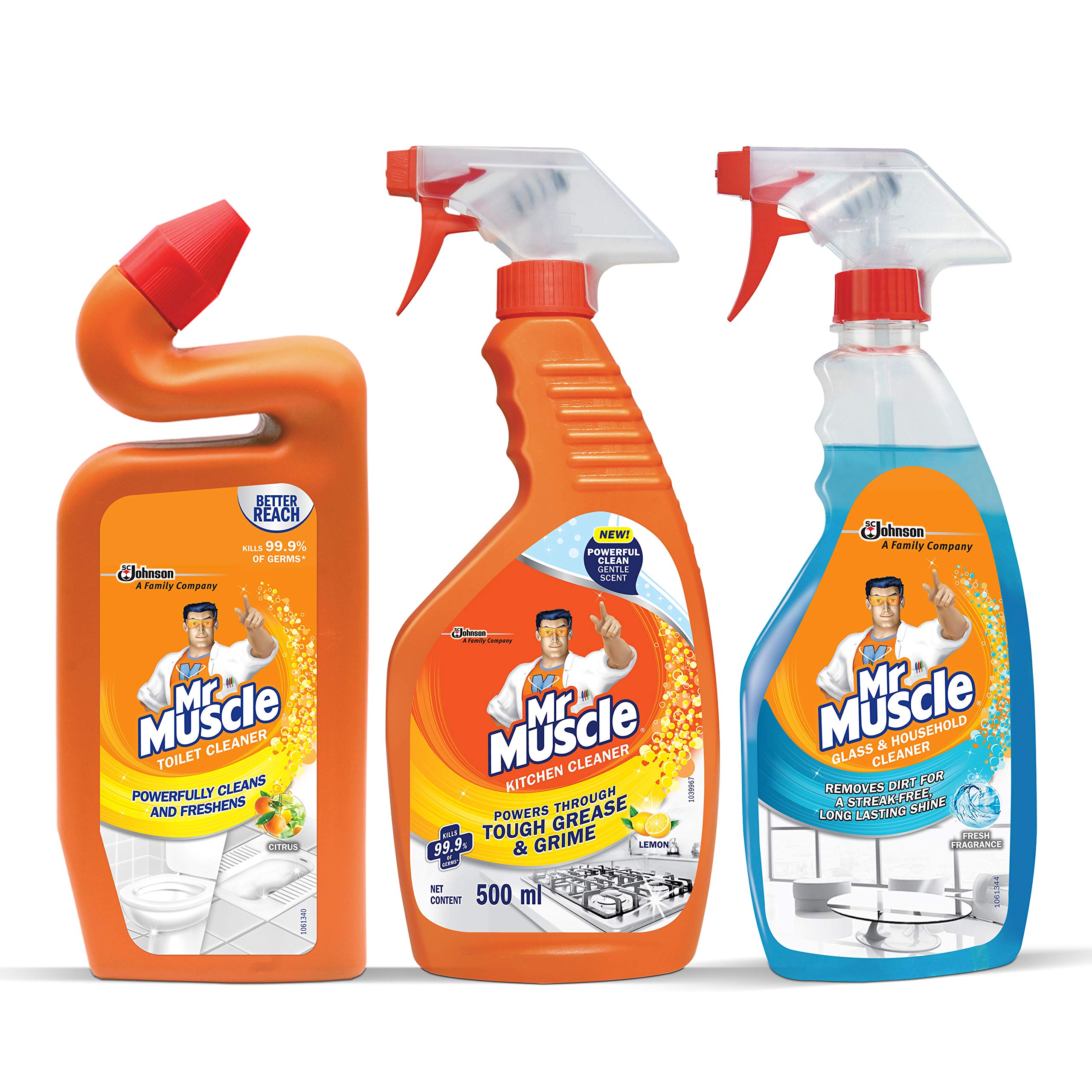 Mr Muscle Toilet, Kitchen, Glass Cleaner : Amazon.in: Health & Personal ...