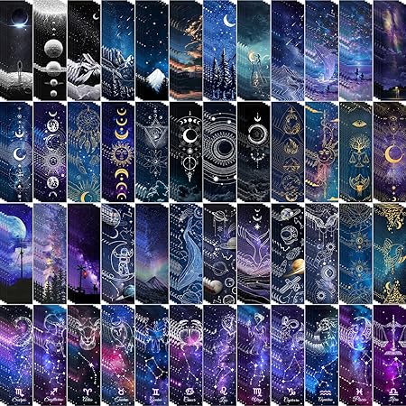 Amazon.com: 200PCS Cool Space Starry Night Bookmark for Kids Classroom ...